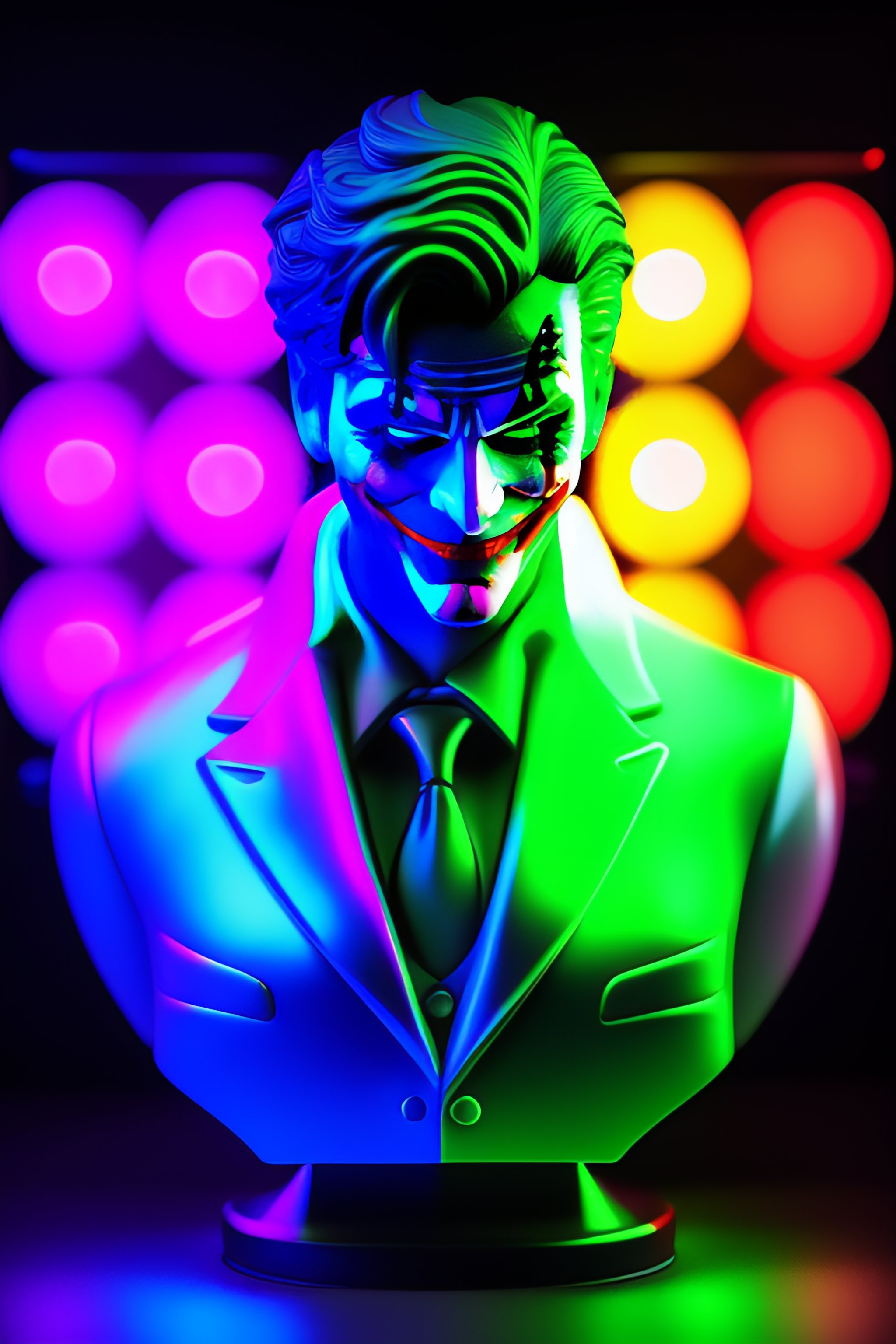 Lexica - Joker colorful 3d hyperrealistic::5 carbon fiber::5 cyberpunk ...