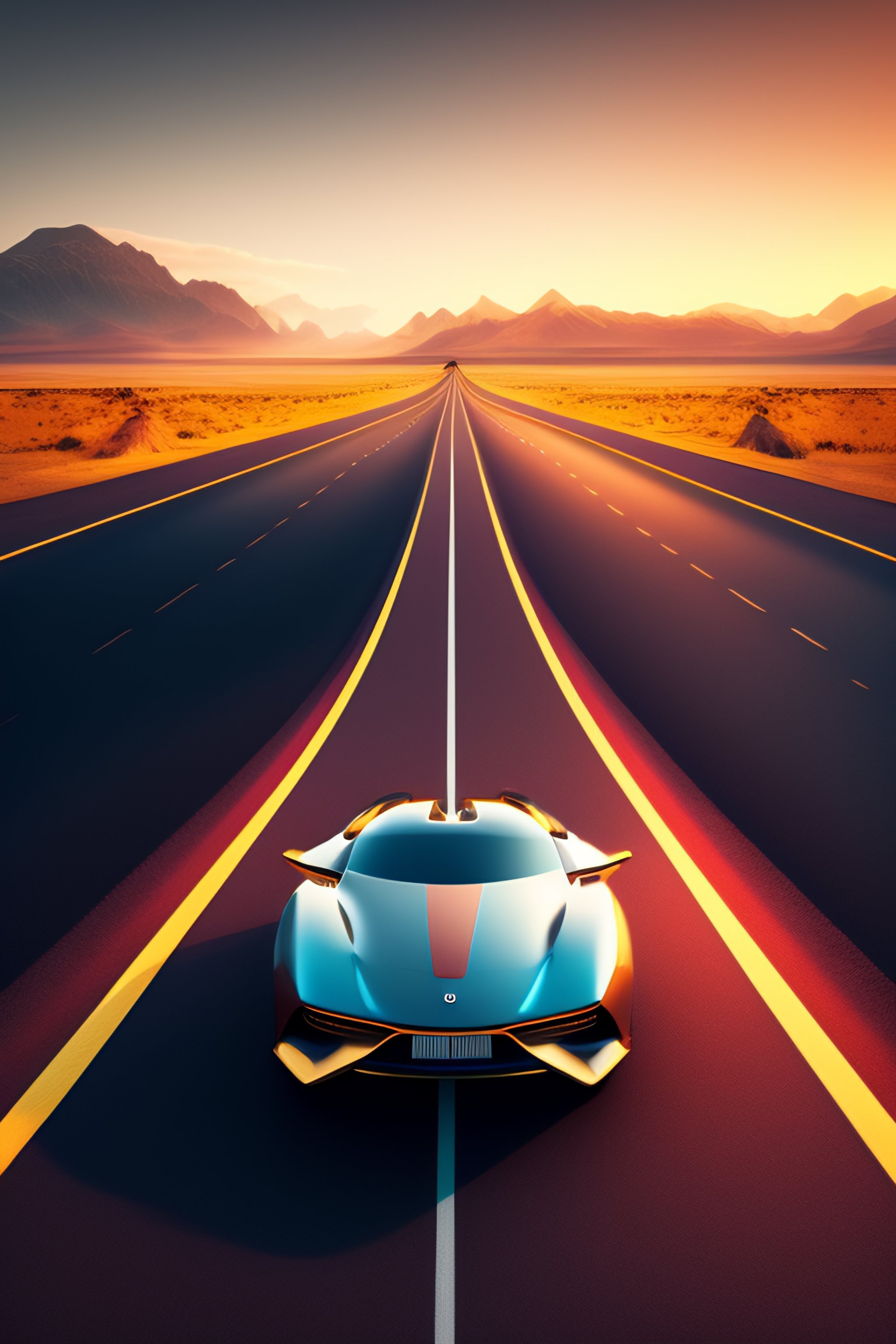 Lexica - 4k quality 3d render illustration of minimalistic car in the ...