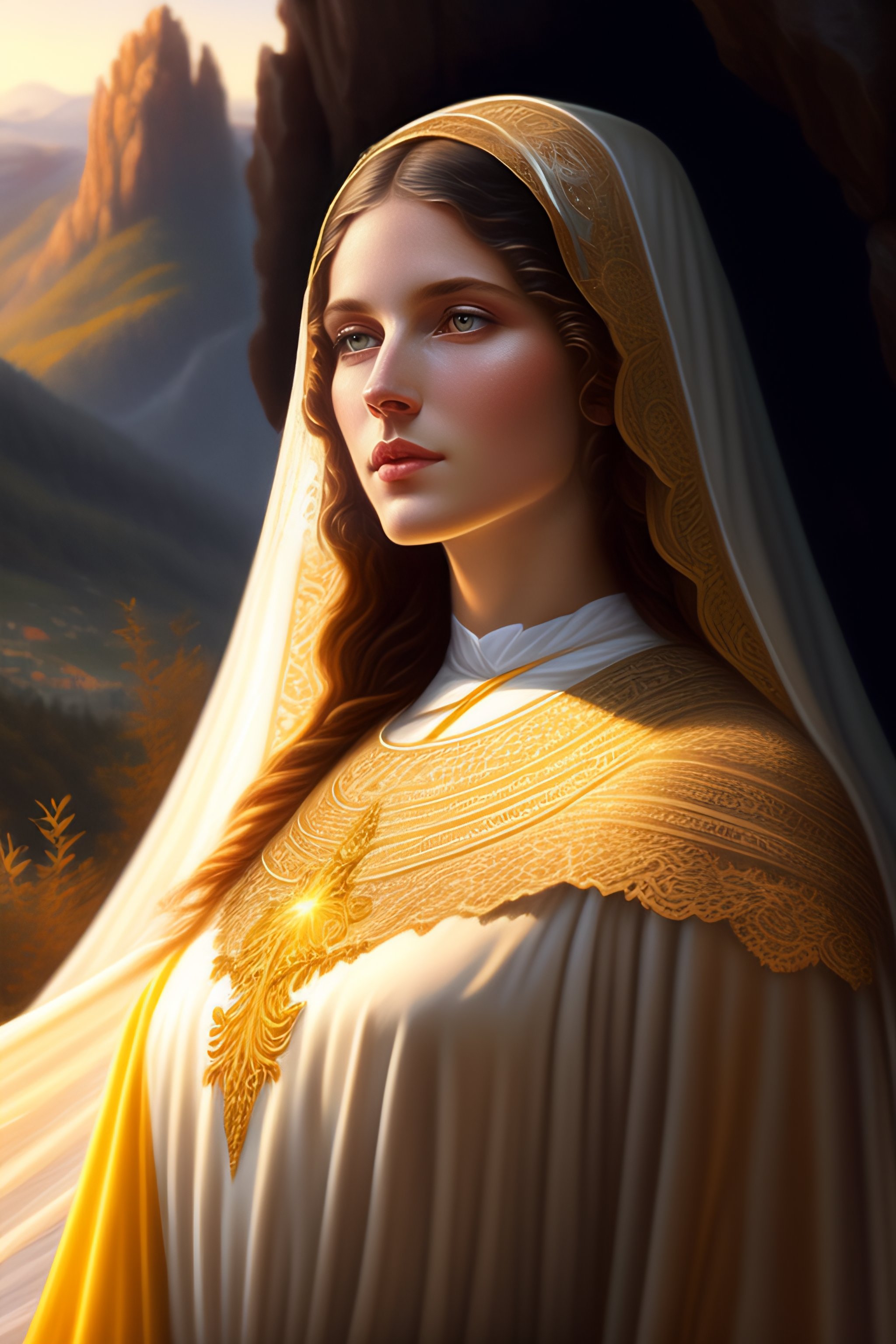 Lexica - Virgin mary of perpetual succor full body with beautiful lace ...