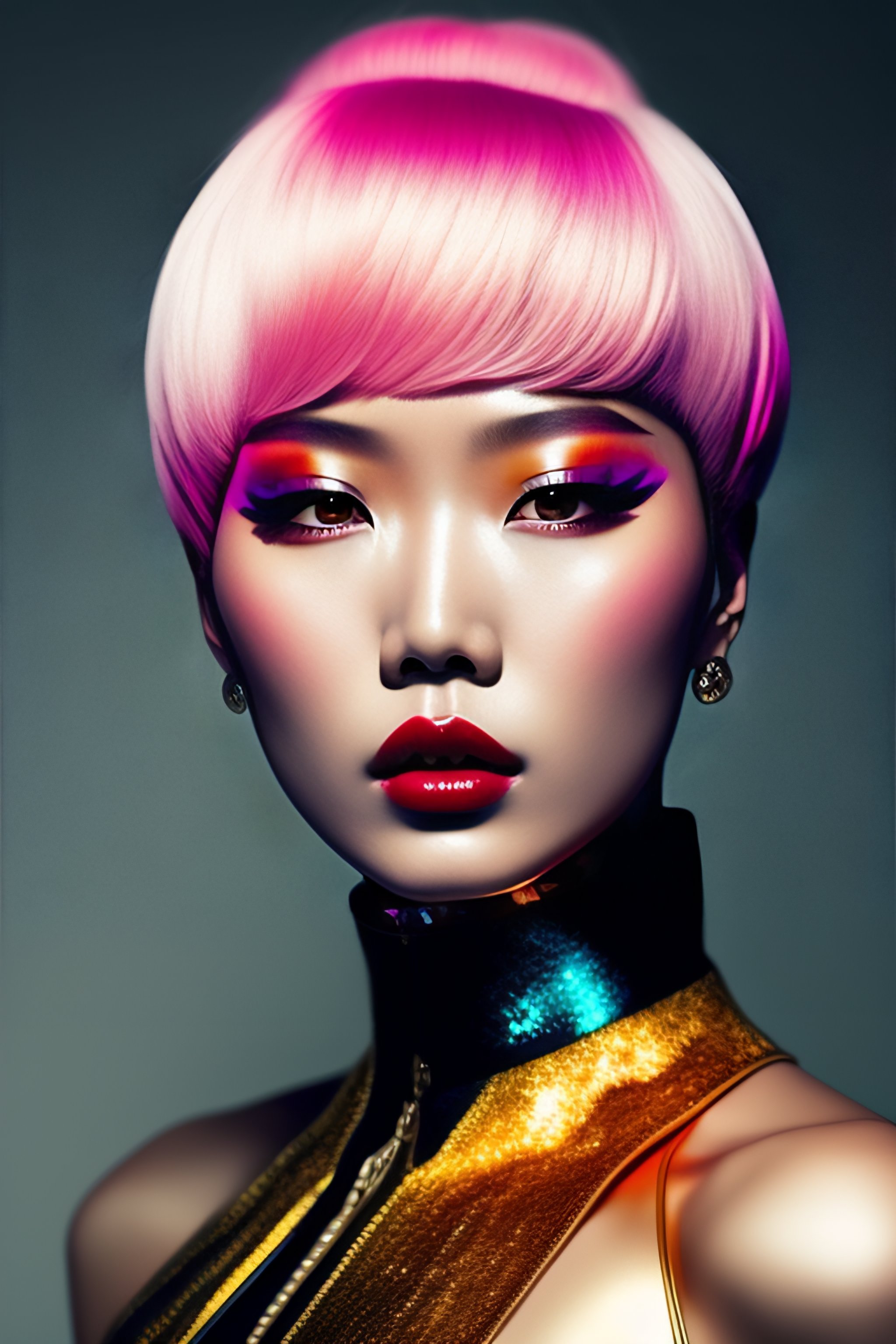 Lexica - High fashion kpop cyborg