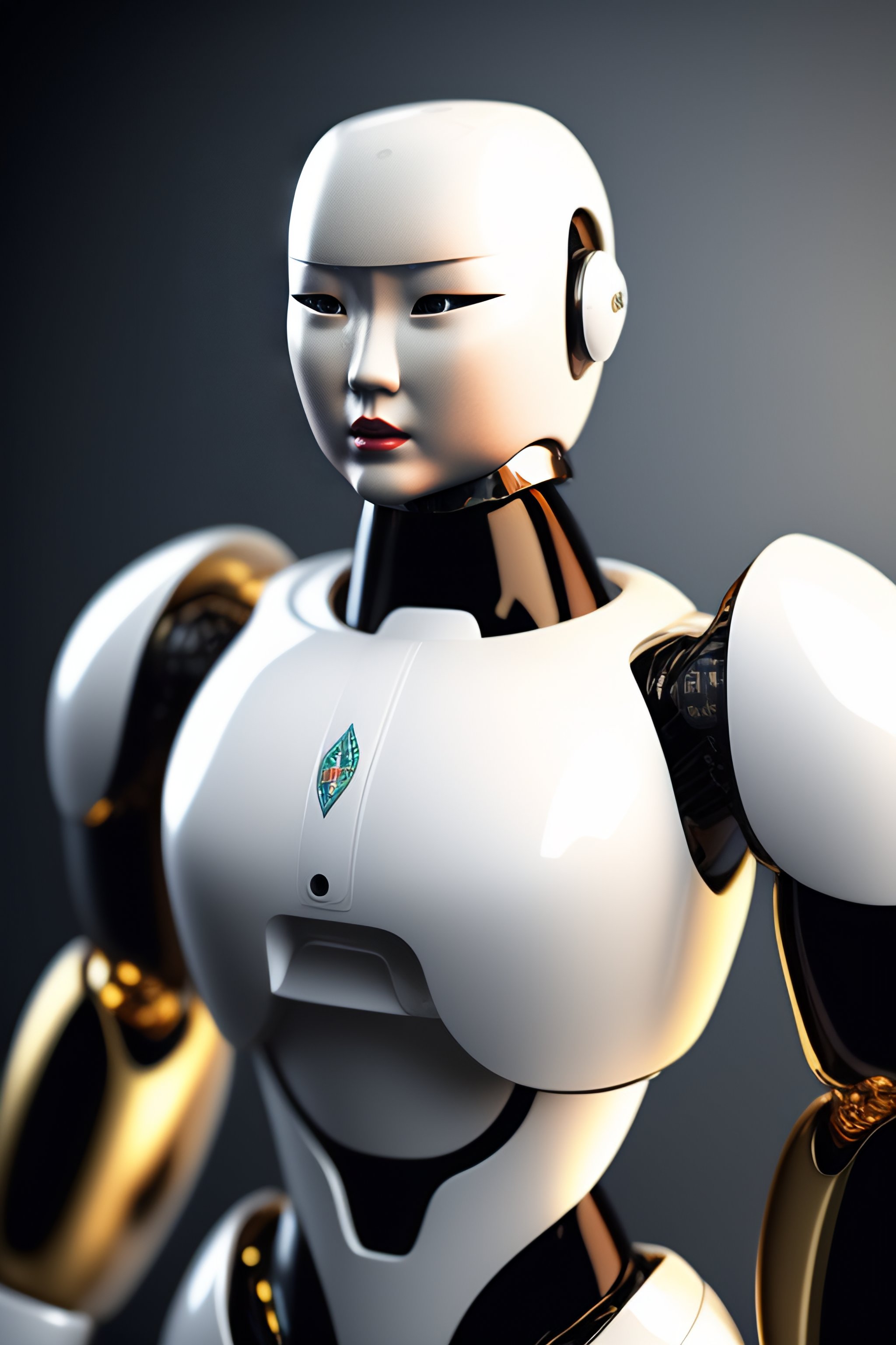 Lexica - Punching bag humanoid robot human face