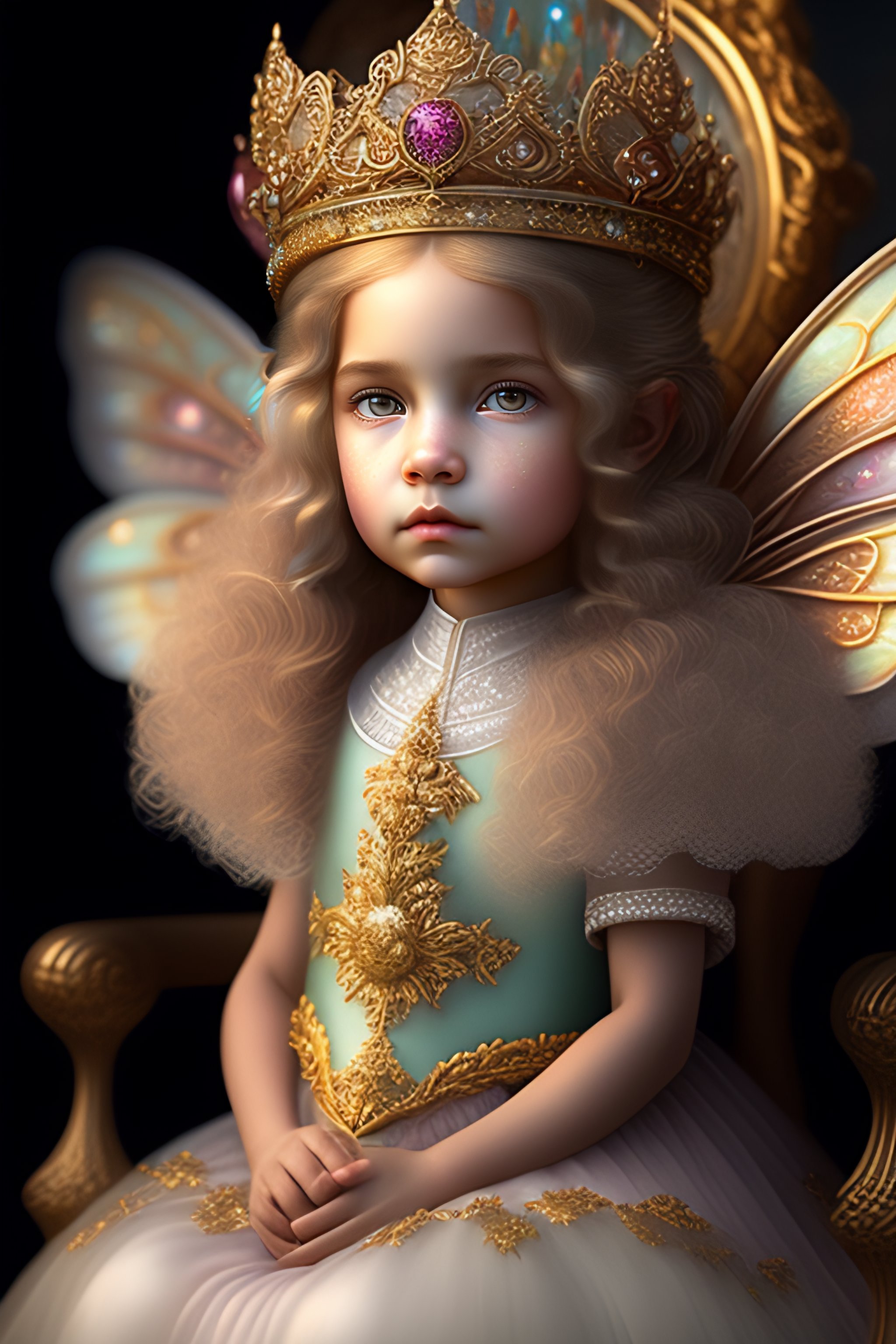 Lexica - Highly detailed closeup portrait of a fairy princess wearing a ...