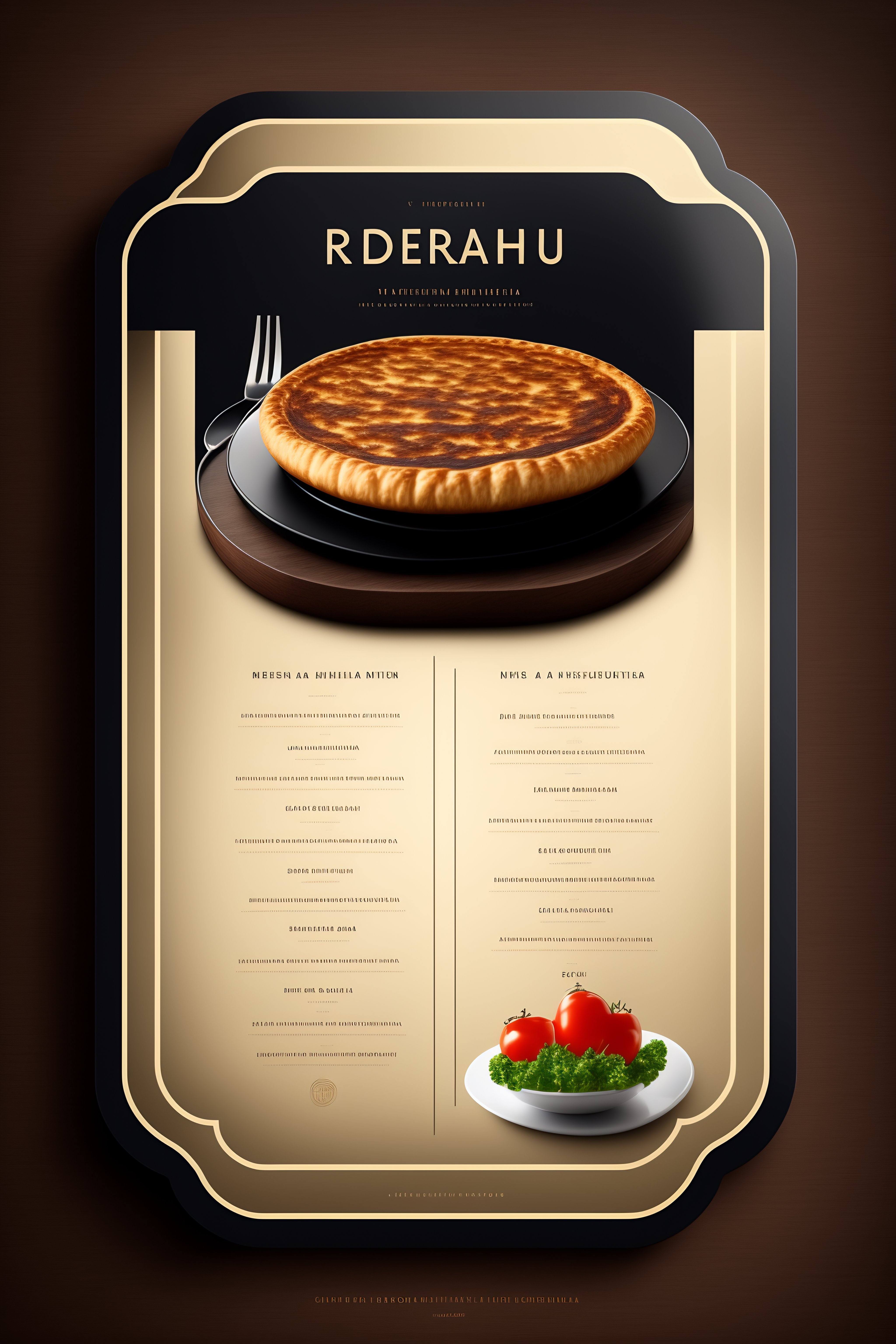 Lexica - Restaurant menu photoshop design 4k