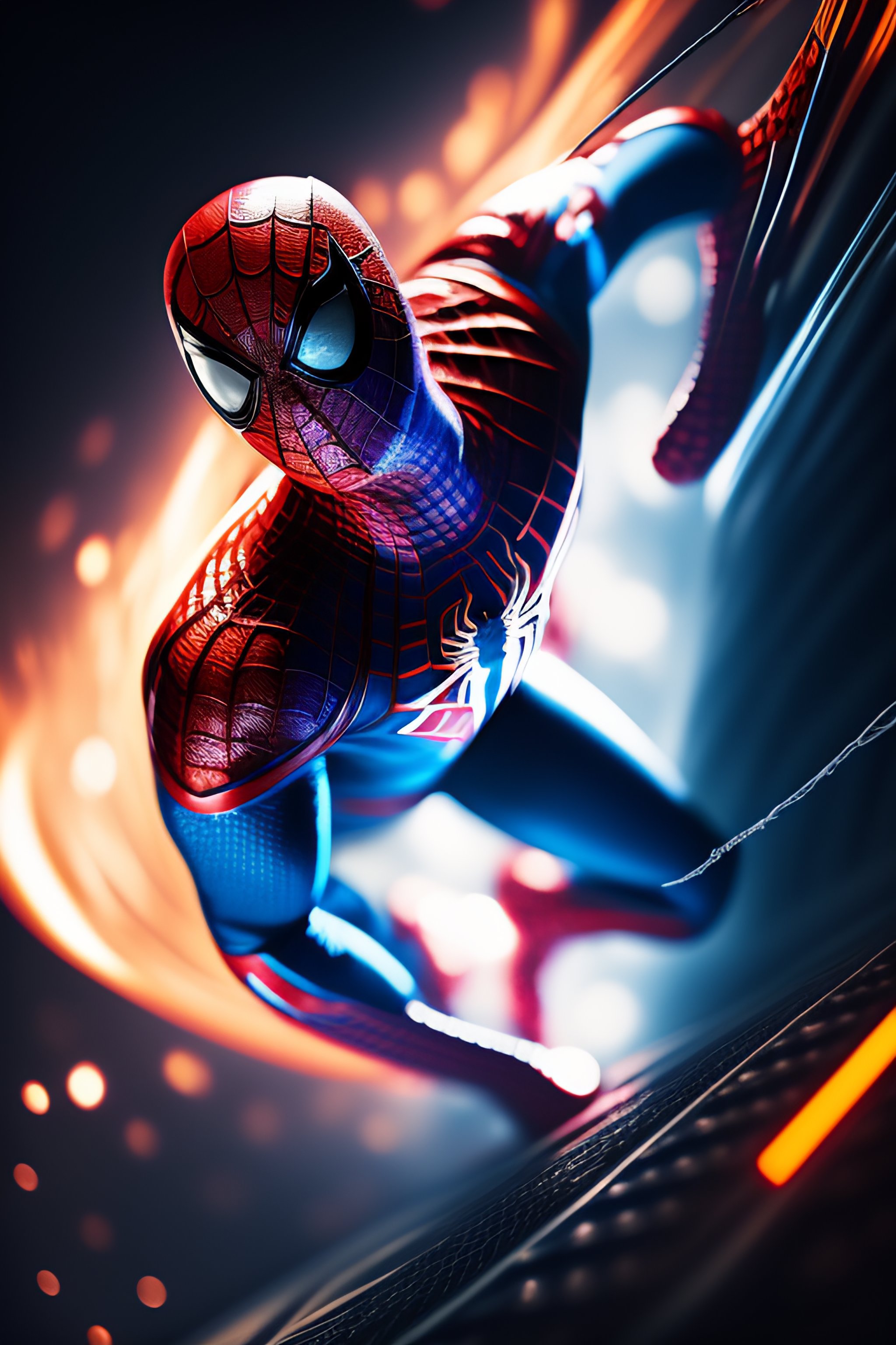 Lexica - Spiderman falling through space, cinematic composition ...