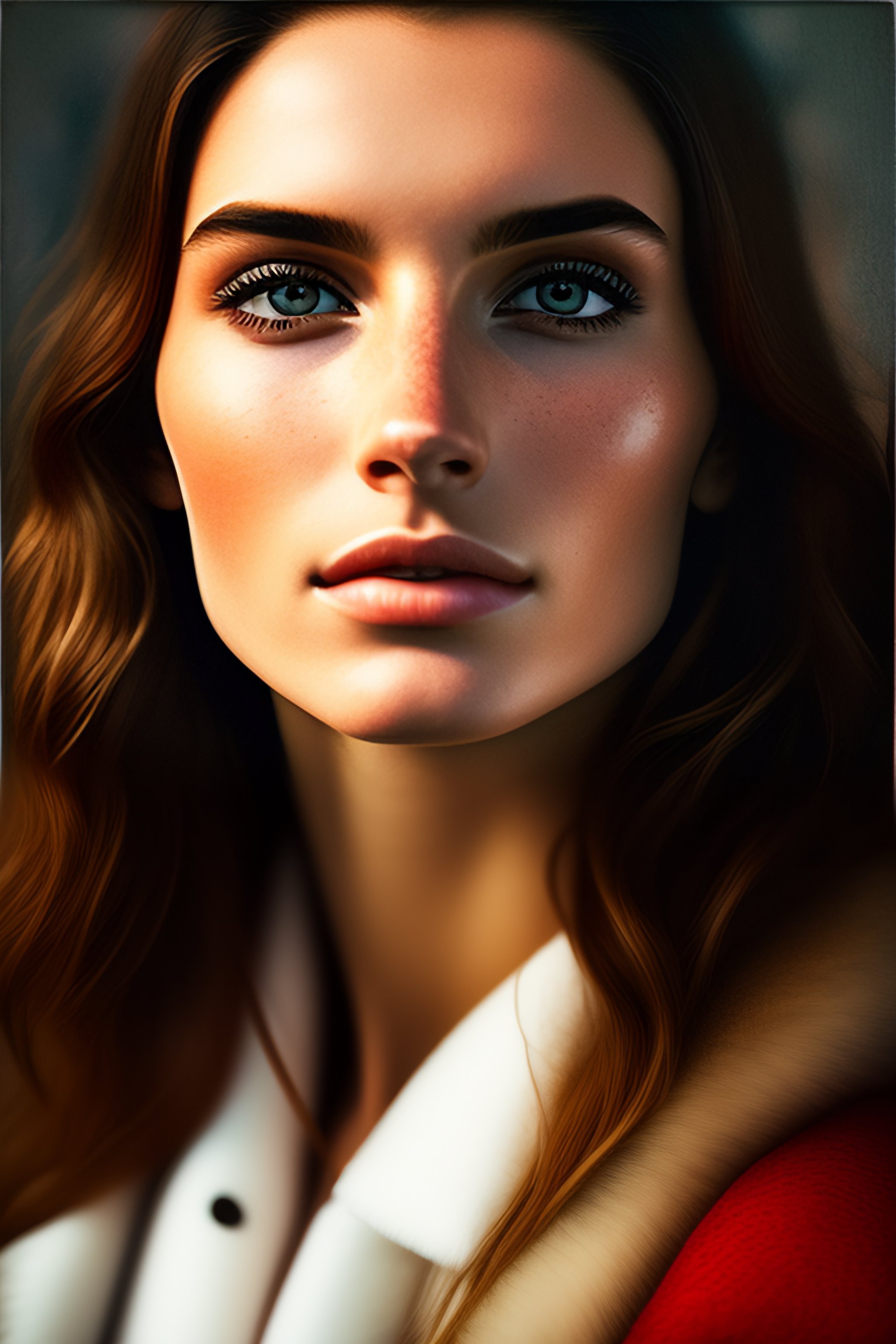 Lexica - Portait of a east european pretty 22 year old women with an ...