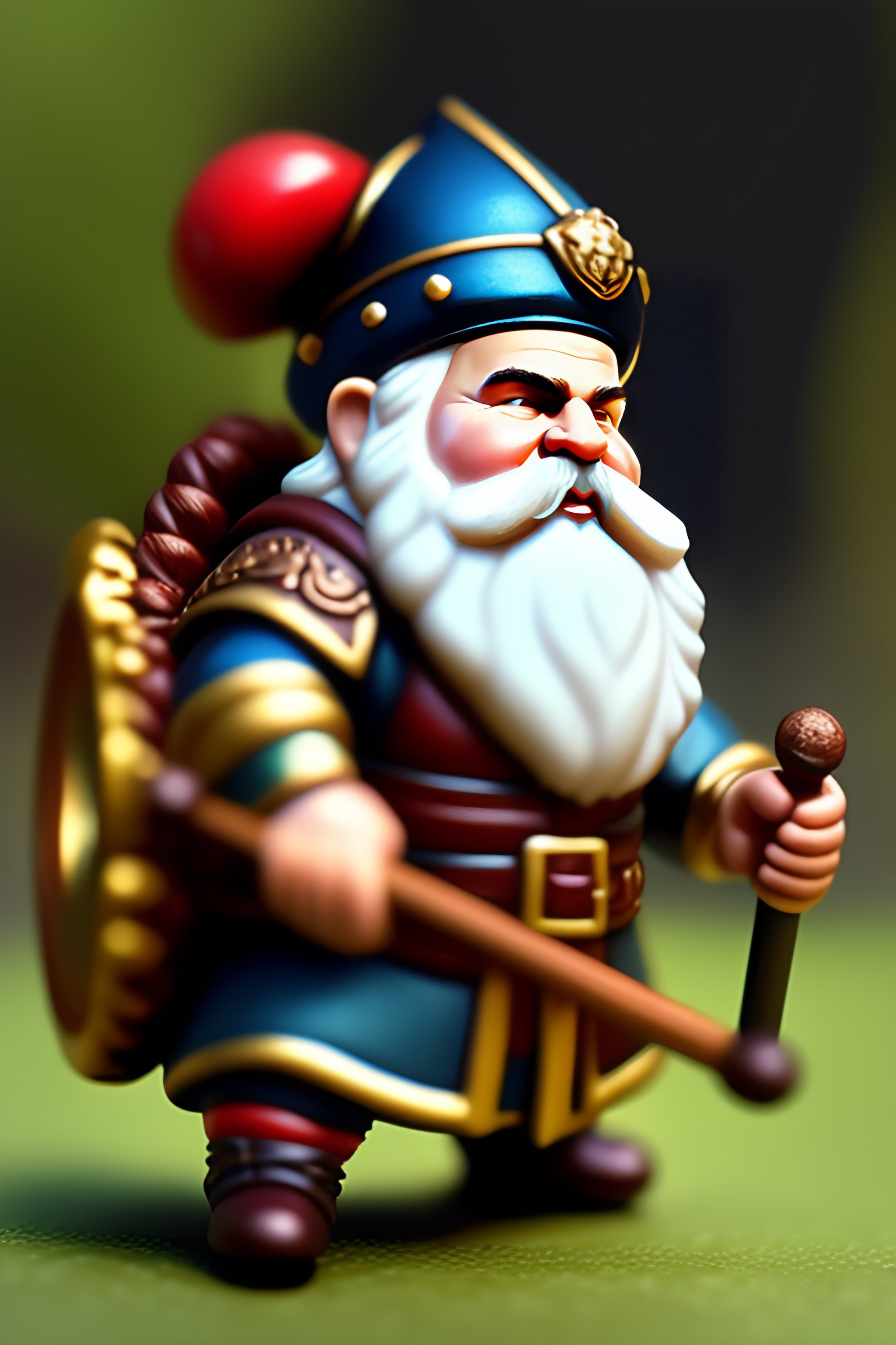 Lexica - Dwarf Wizard, RPG, with flail