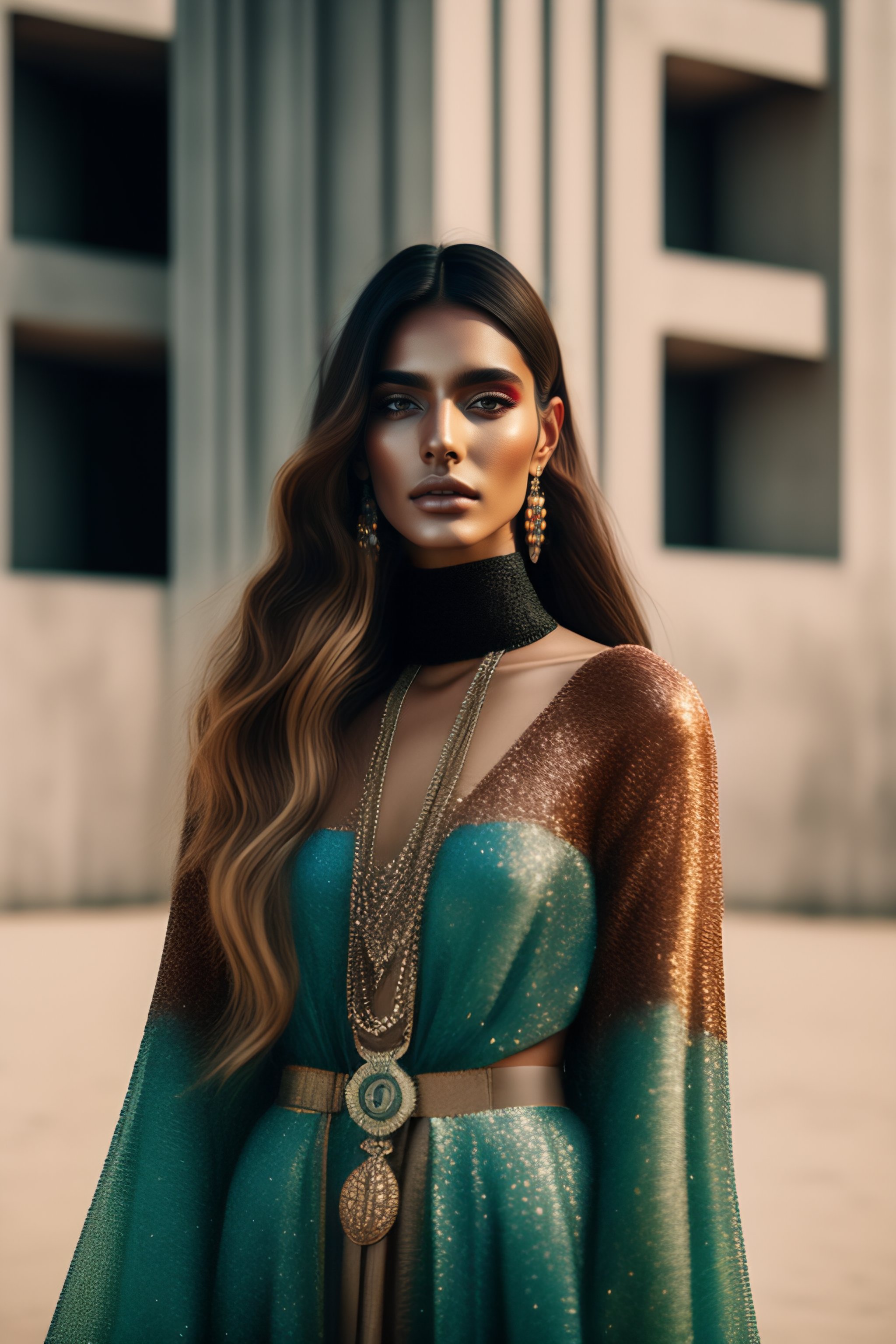 Lexica - Portrait of haute couture beautiful pakistani fashion model ...