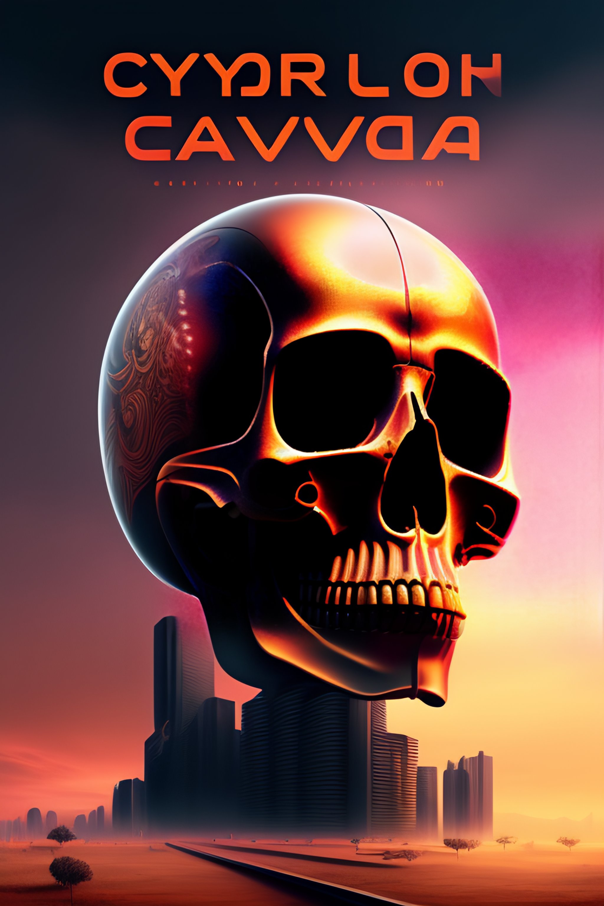 Lexica - CYBOR CALAVERA EN CIUDAD MODERNA