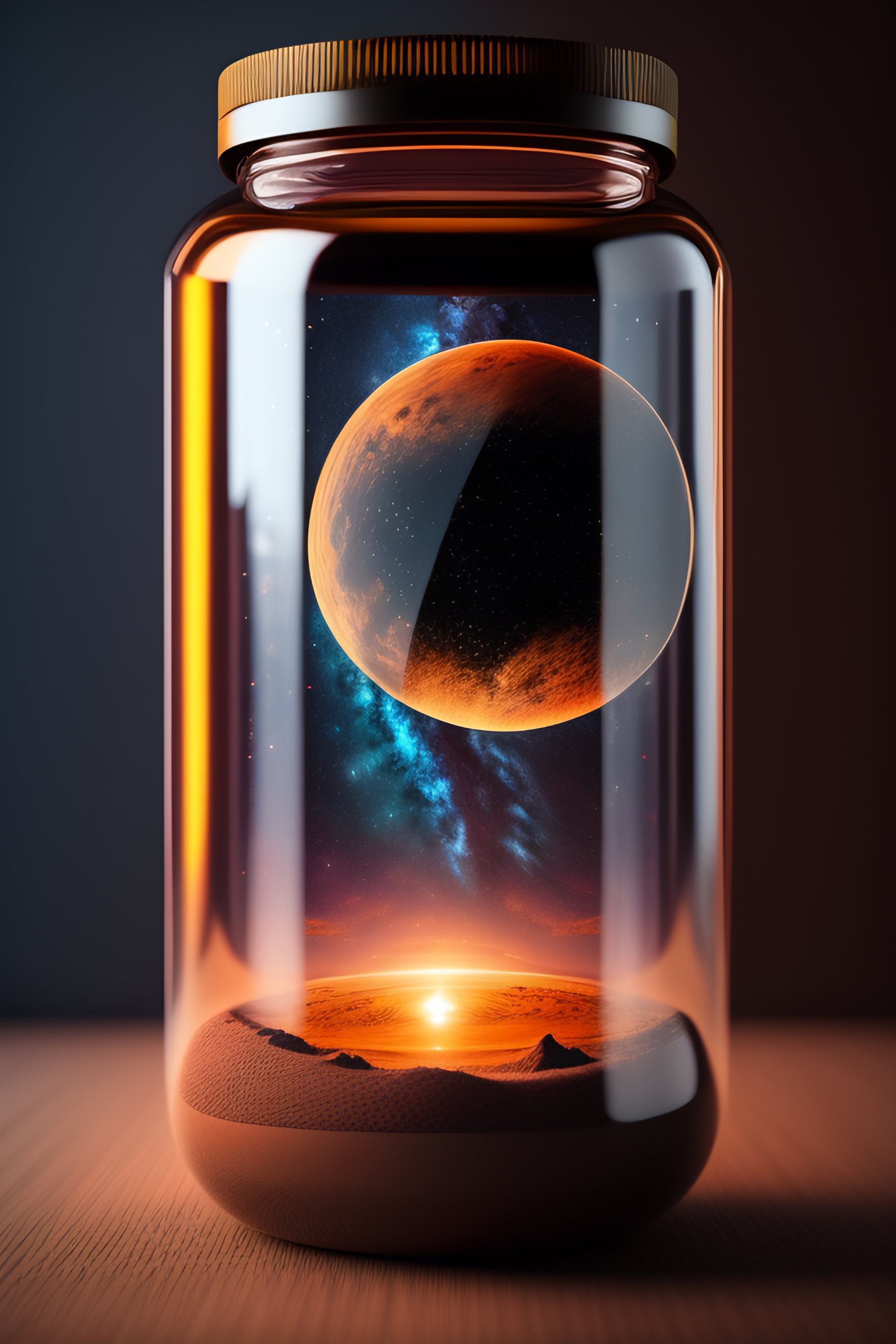 Lexica - The entire universe contained inside a glass jar, super ...