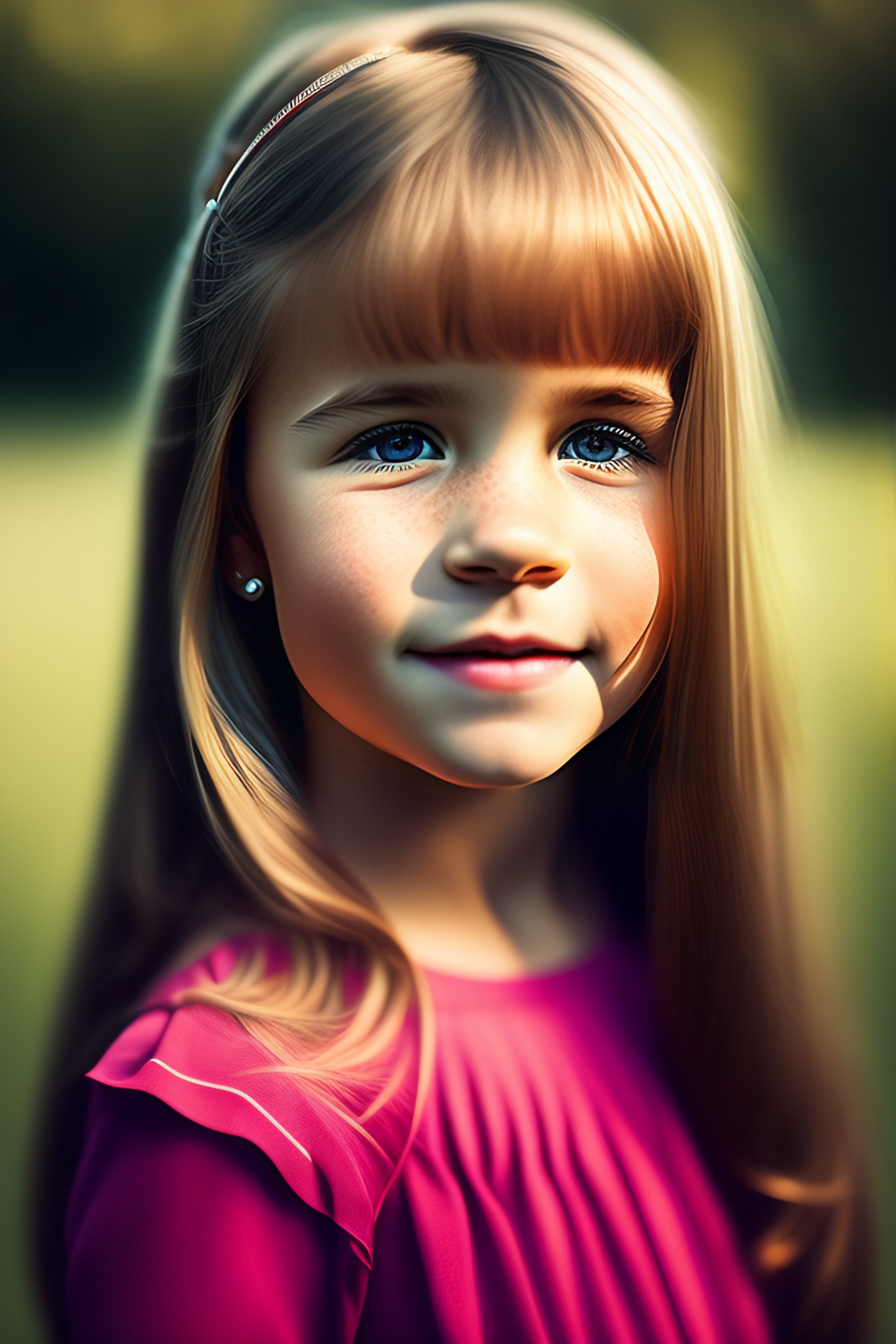 Lexica - A 7 years old pretty girl