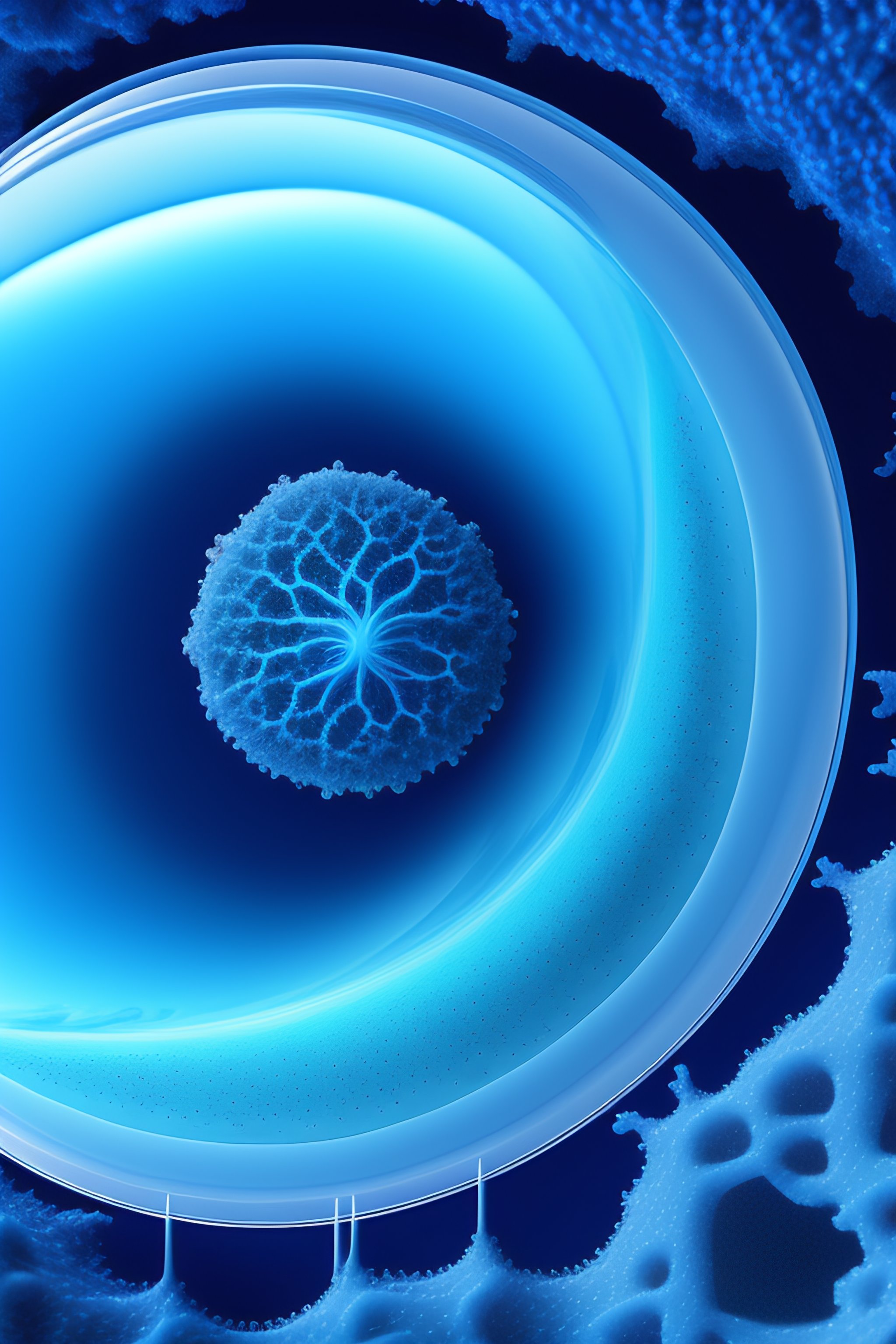 Lexica - Computer rendering inside of a natural neuron aggregate in ...