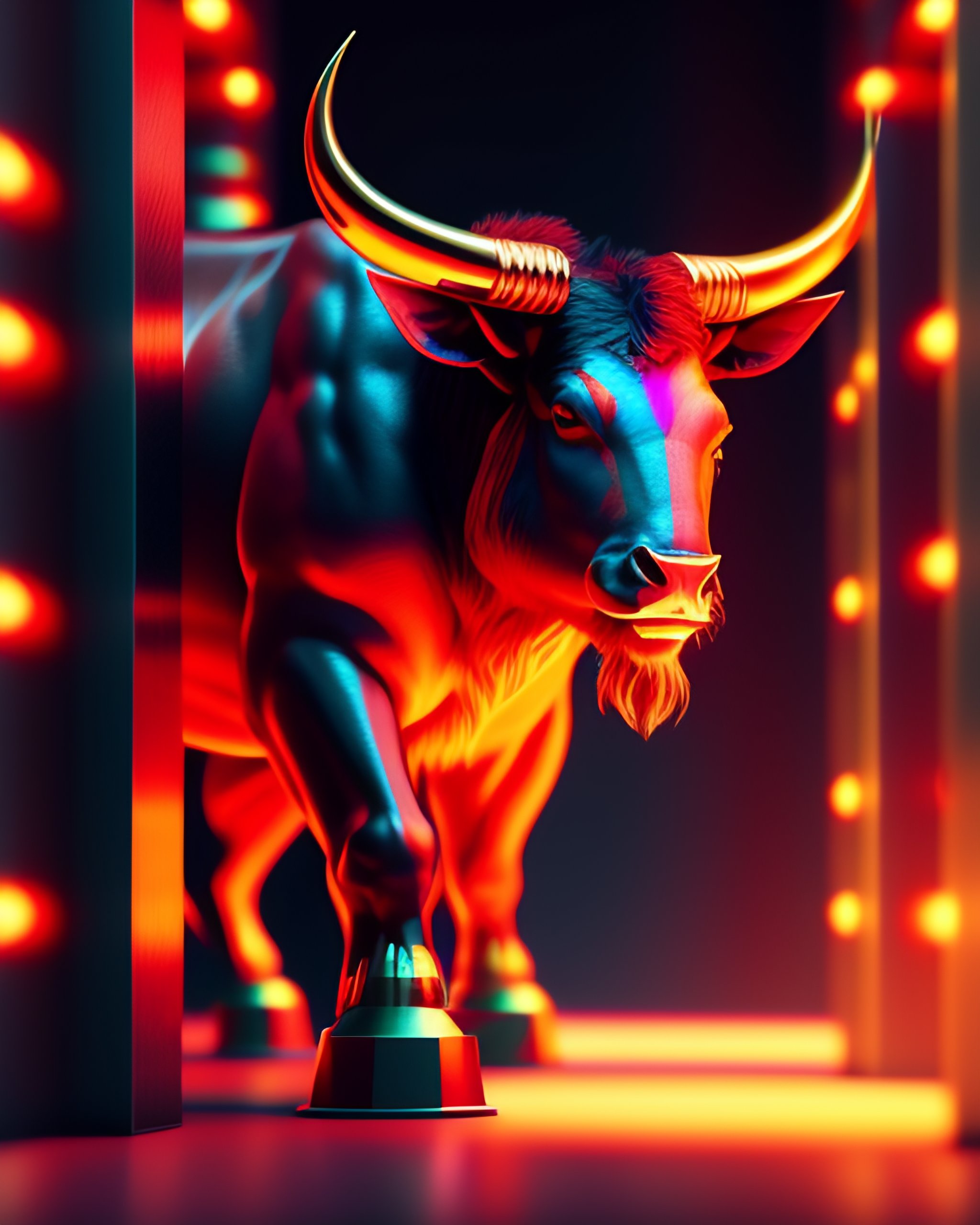 Lexica - A Minotaur inside a maze, human body, 2 legs, hands. hold ...
