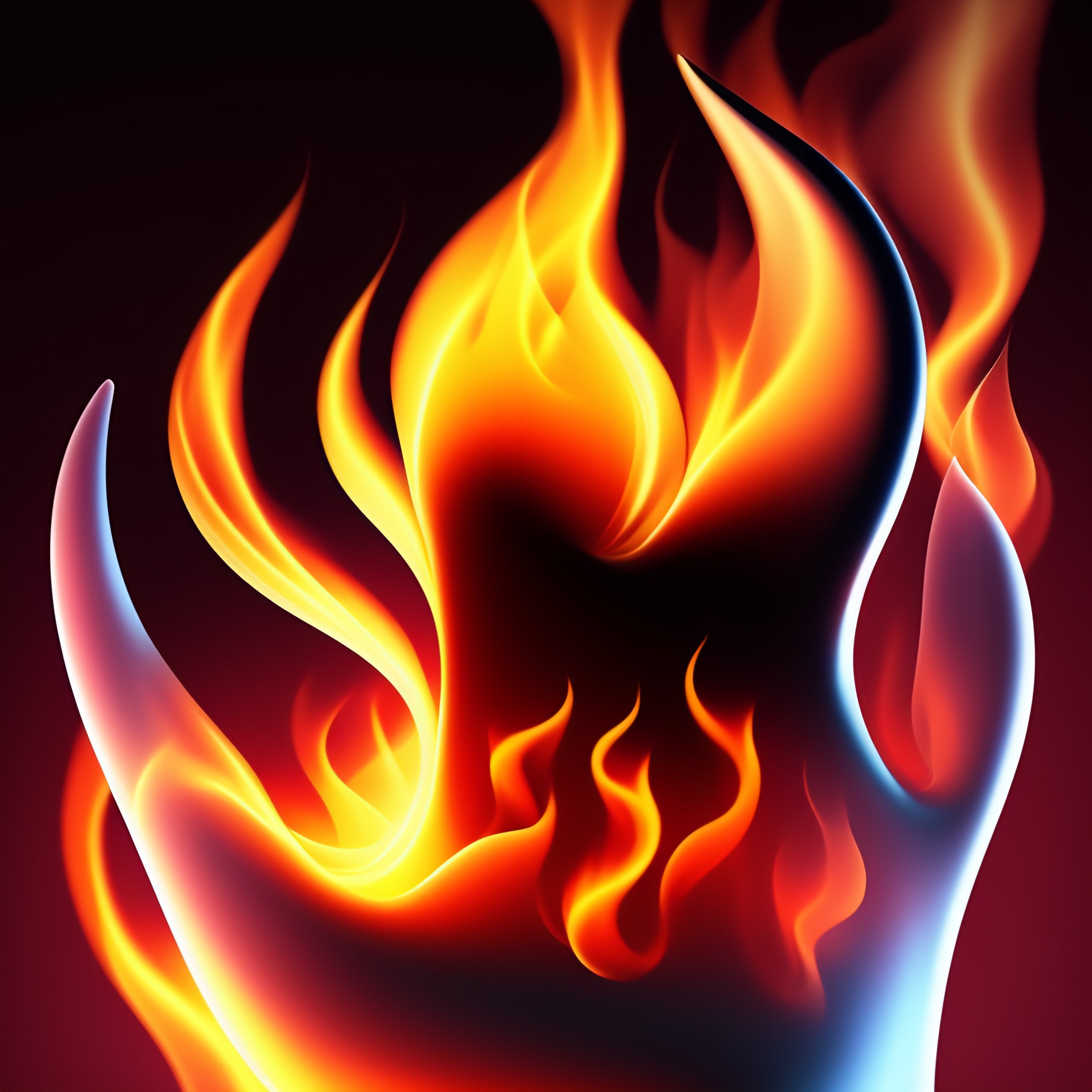 Lexica - Cartoon artwork of a cat's paw emanating flames