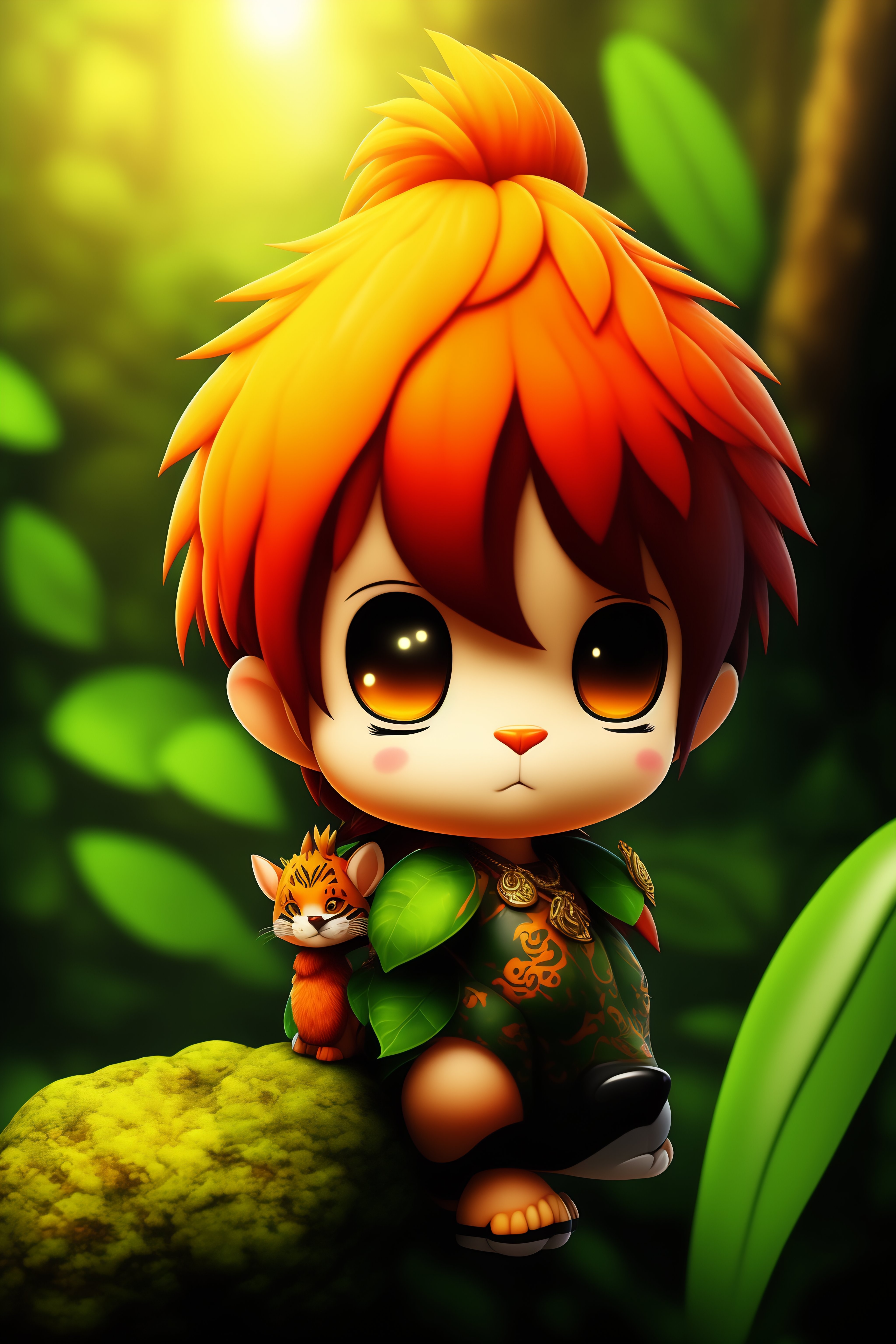 Lexica - Chibi style jungle animal