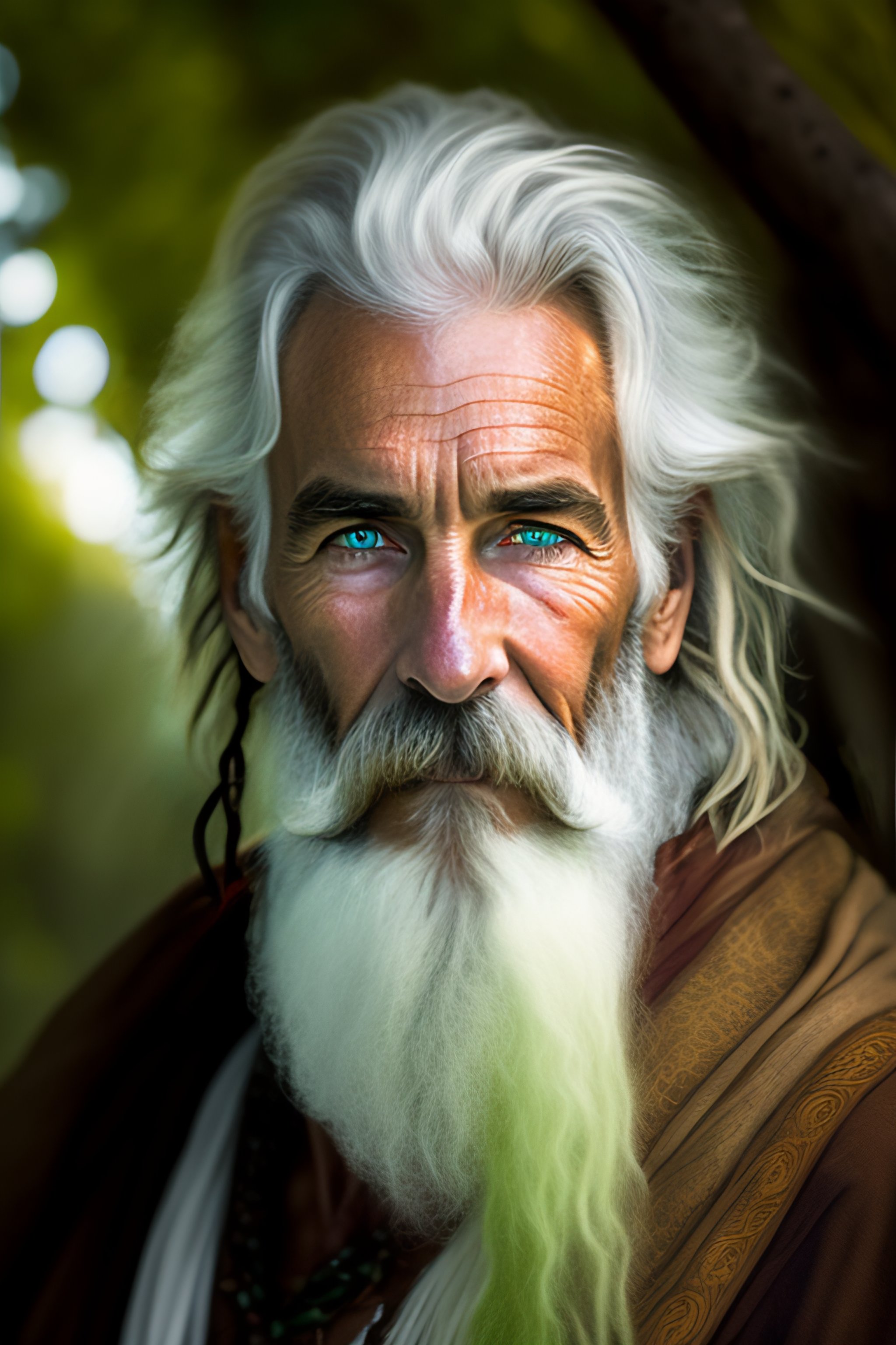 Lexica - Portrait of scruffy skinny ancient male druid, in rags, gnarly ...