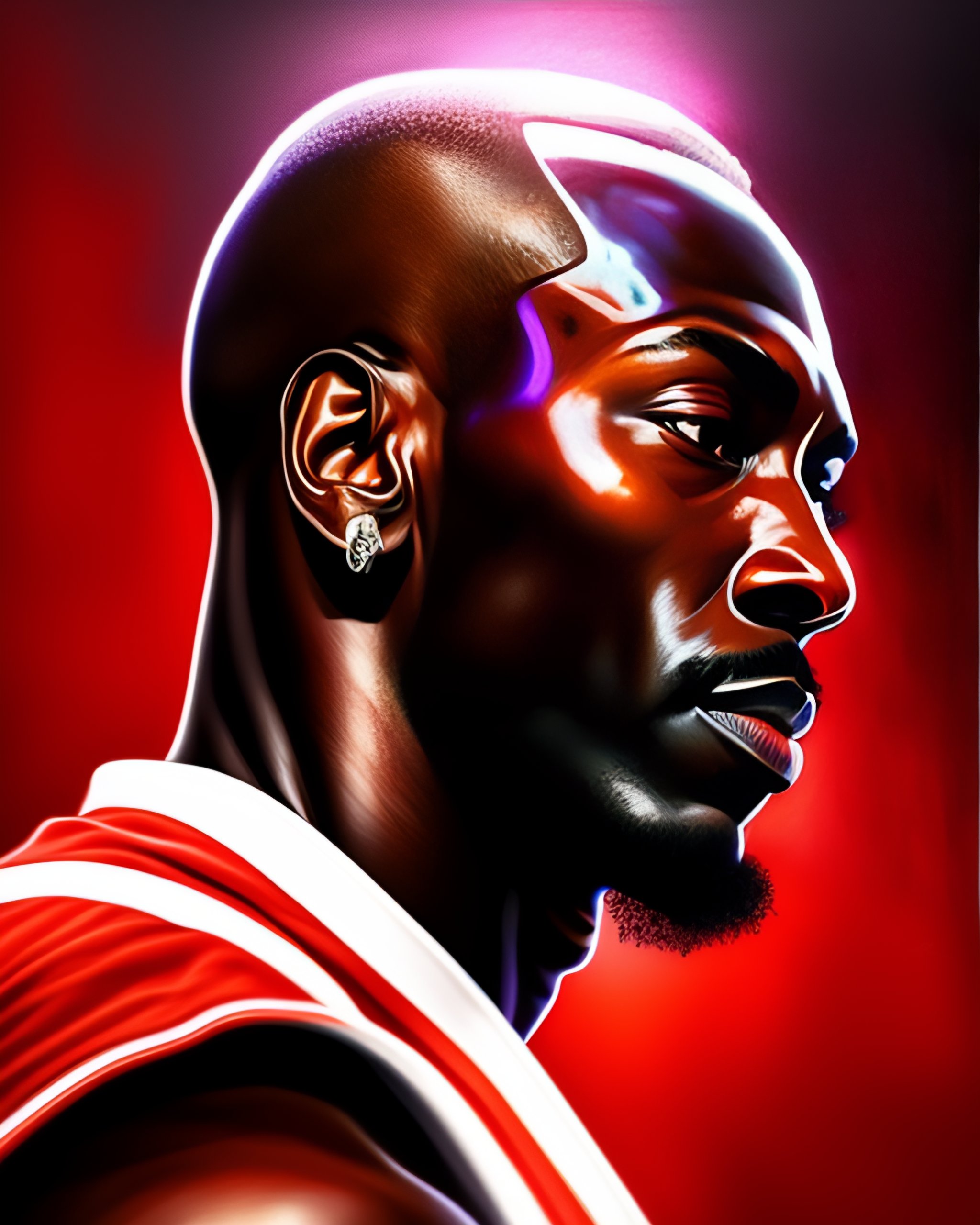 Michael Jordan Portrait Painting