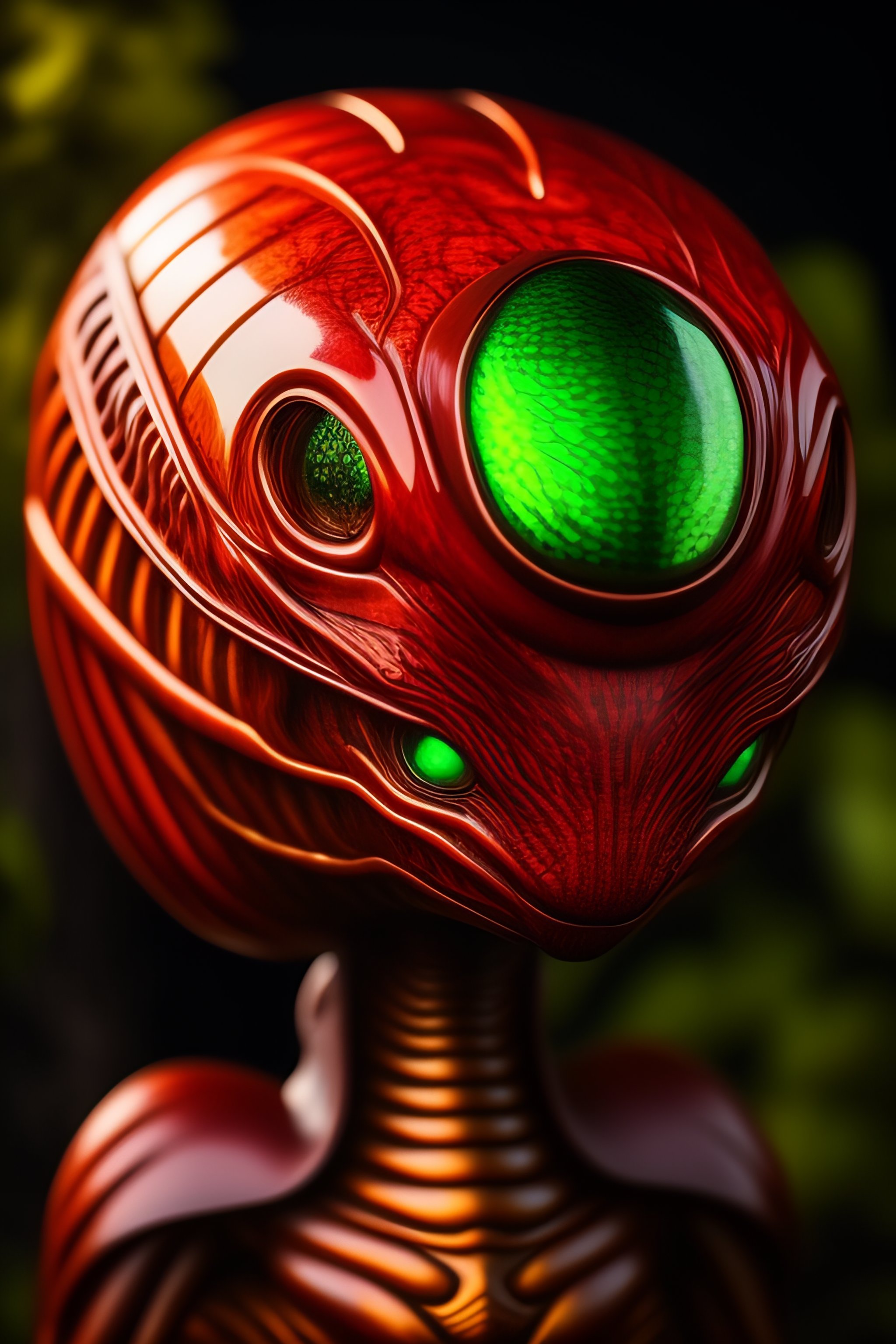 Lexica - Alien with red wood skin, ultra realistic, realistic, alien ...