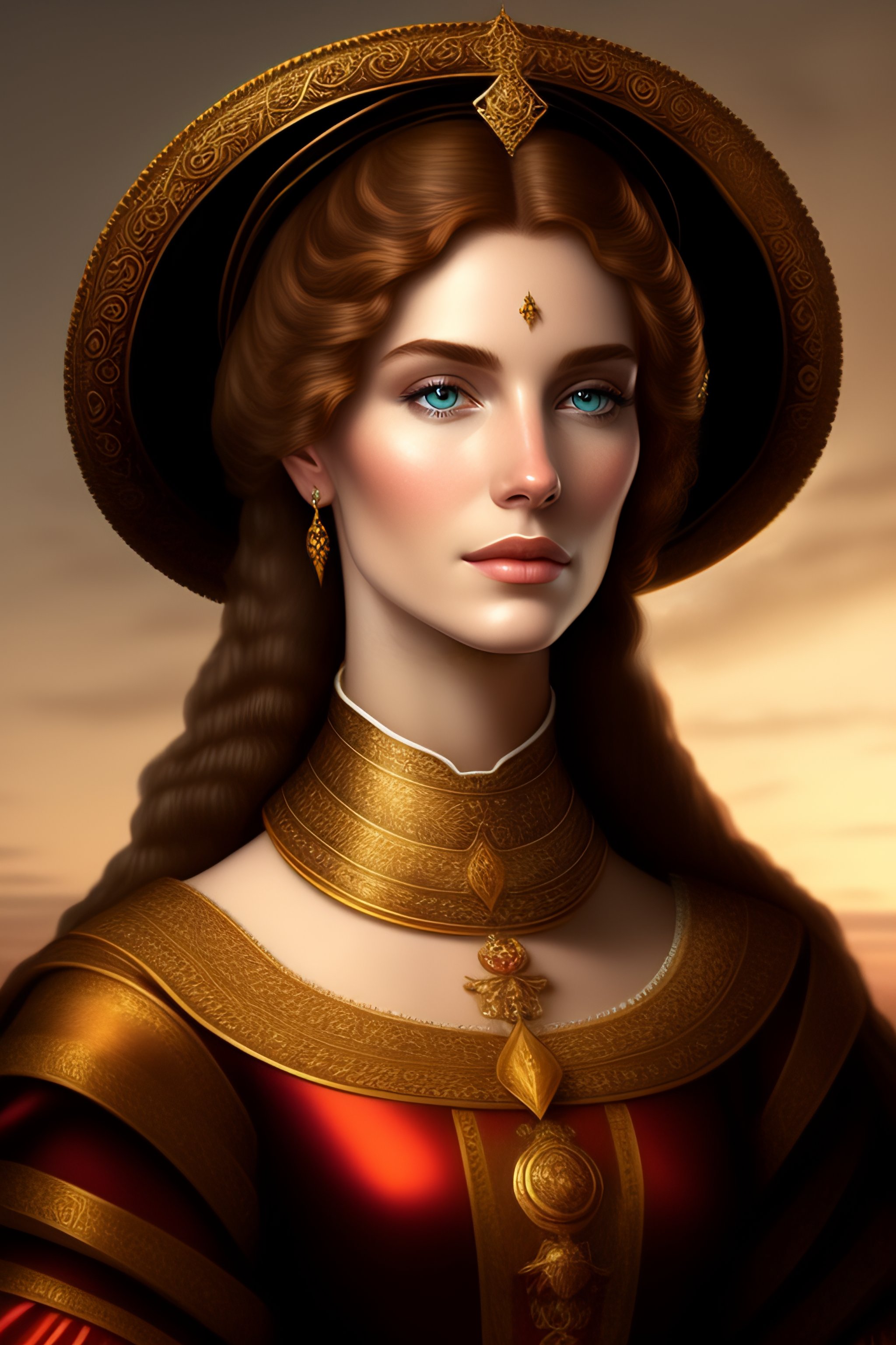 Lexica - Old Alexandra Moen in medieval style, detailed