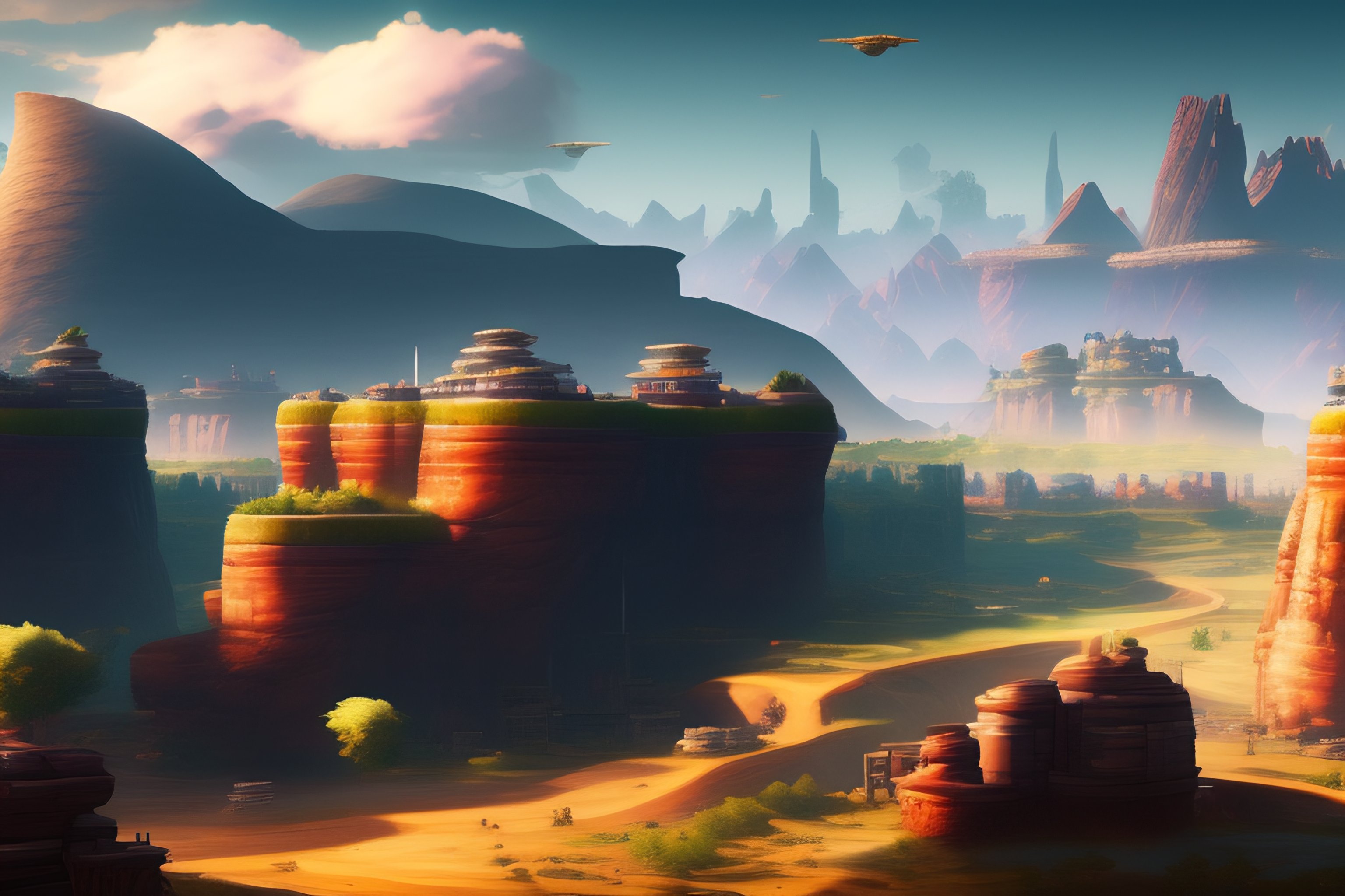 Lexica - Rock based, livable city with people, ancient architecture ...