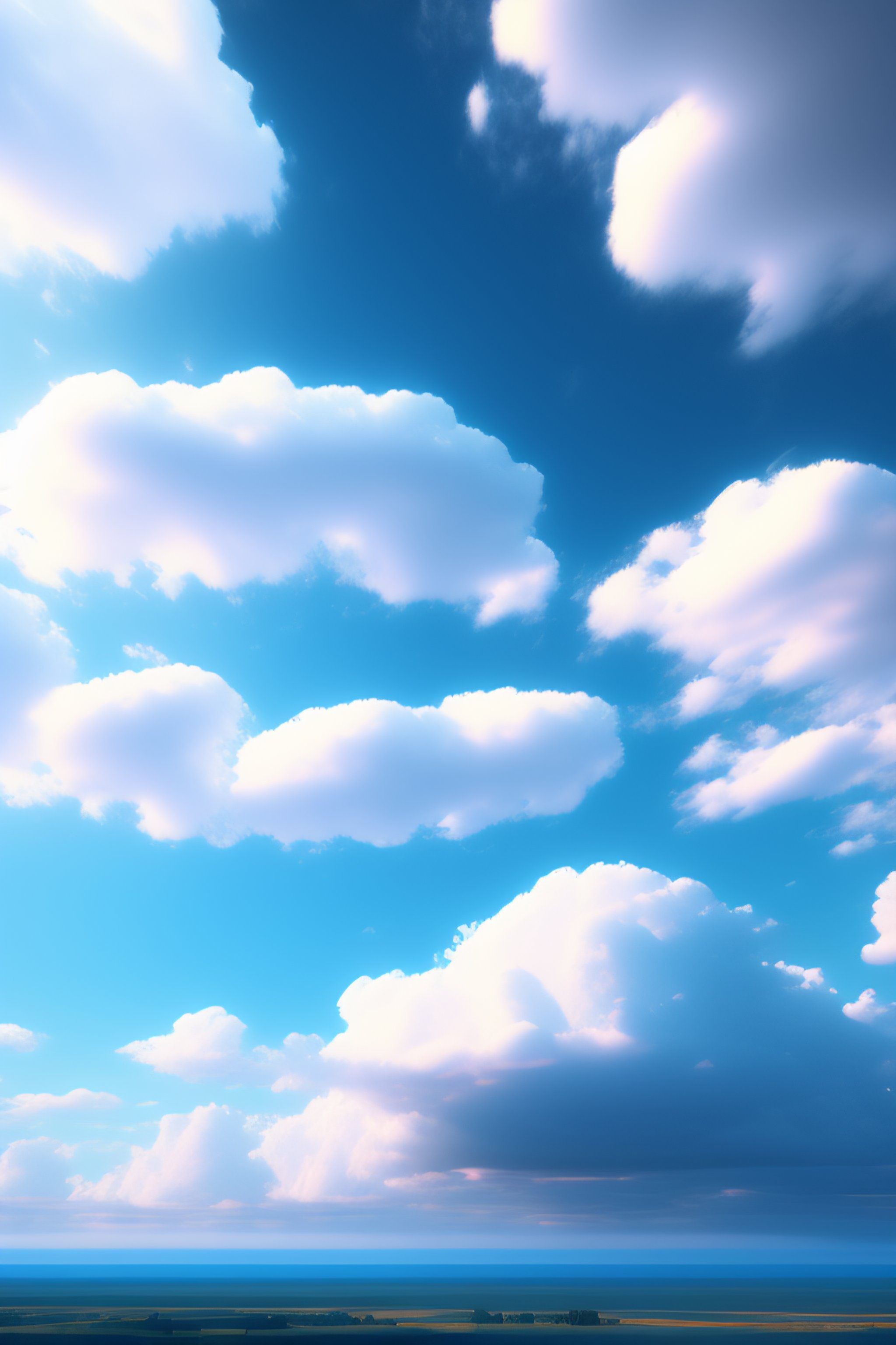 Lexica - Large banner blue skies and clouds, soft, Unreal Ungine, 8K ...