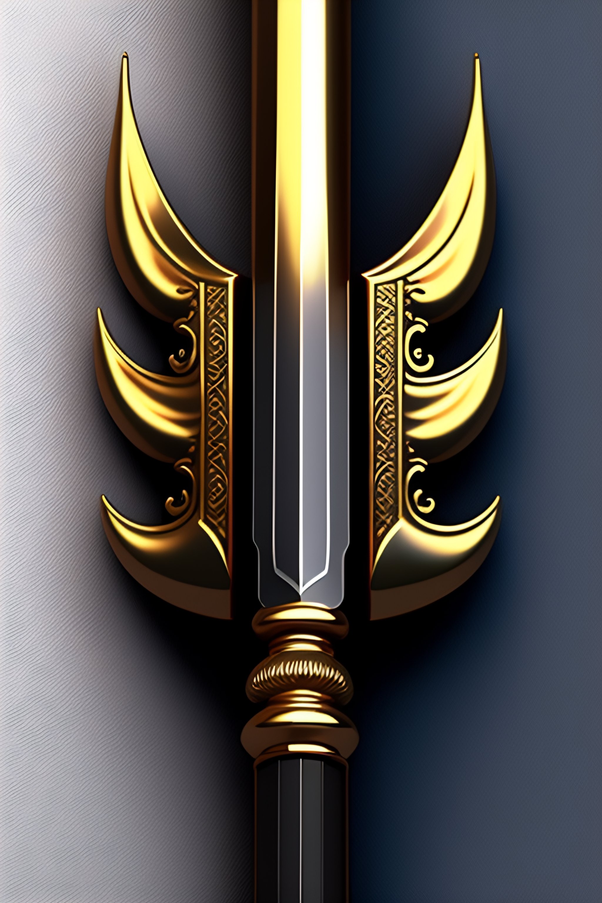 Lexica - Closeup on a common short sword on white background, dnd ...