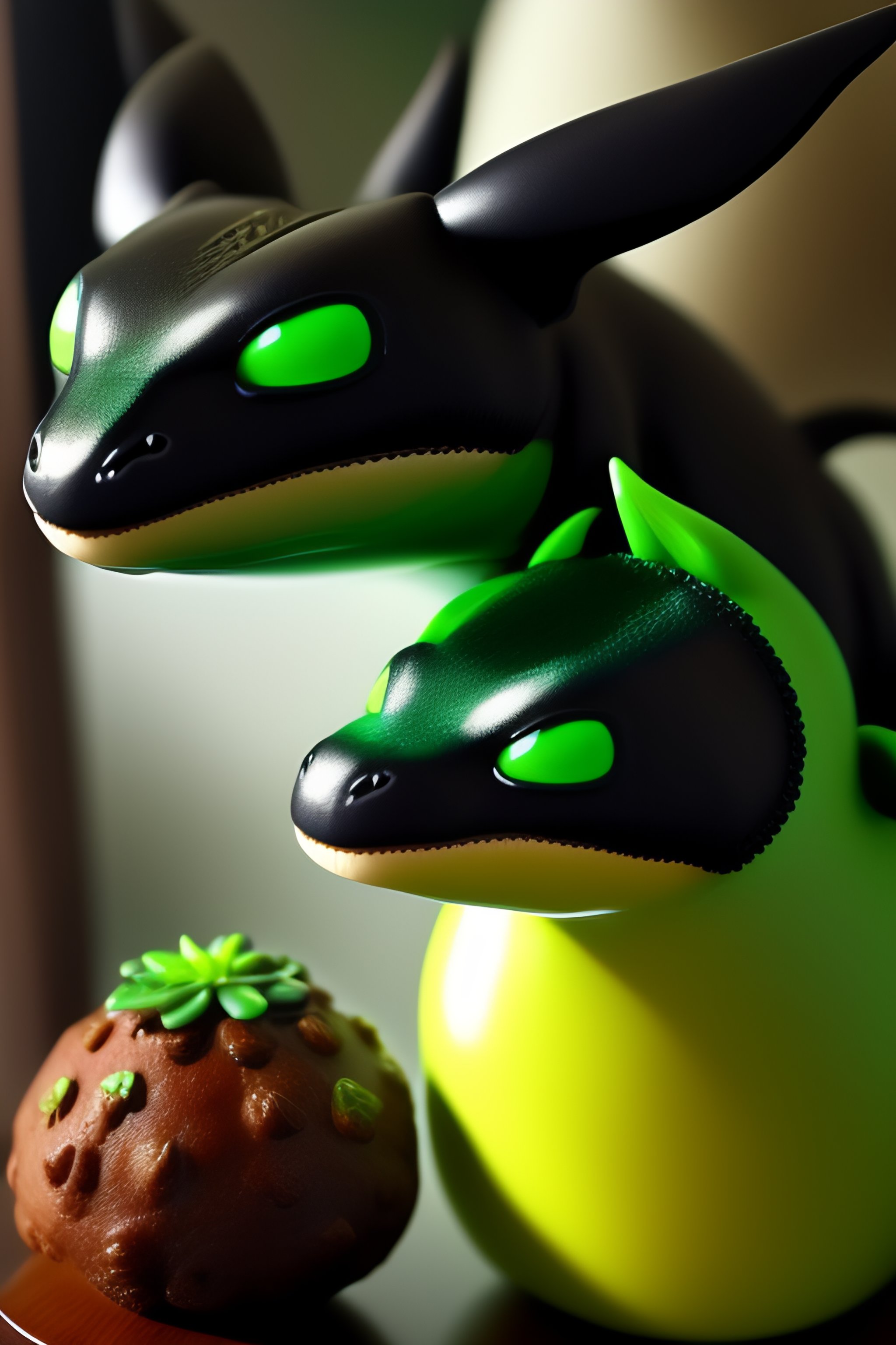 Lexica - How to train your dragon toothless green