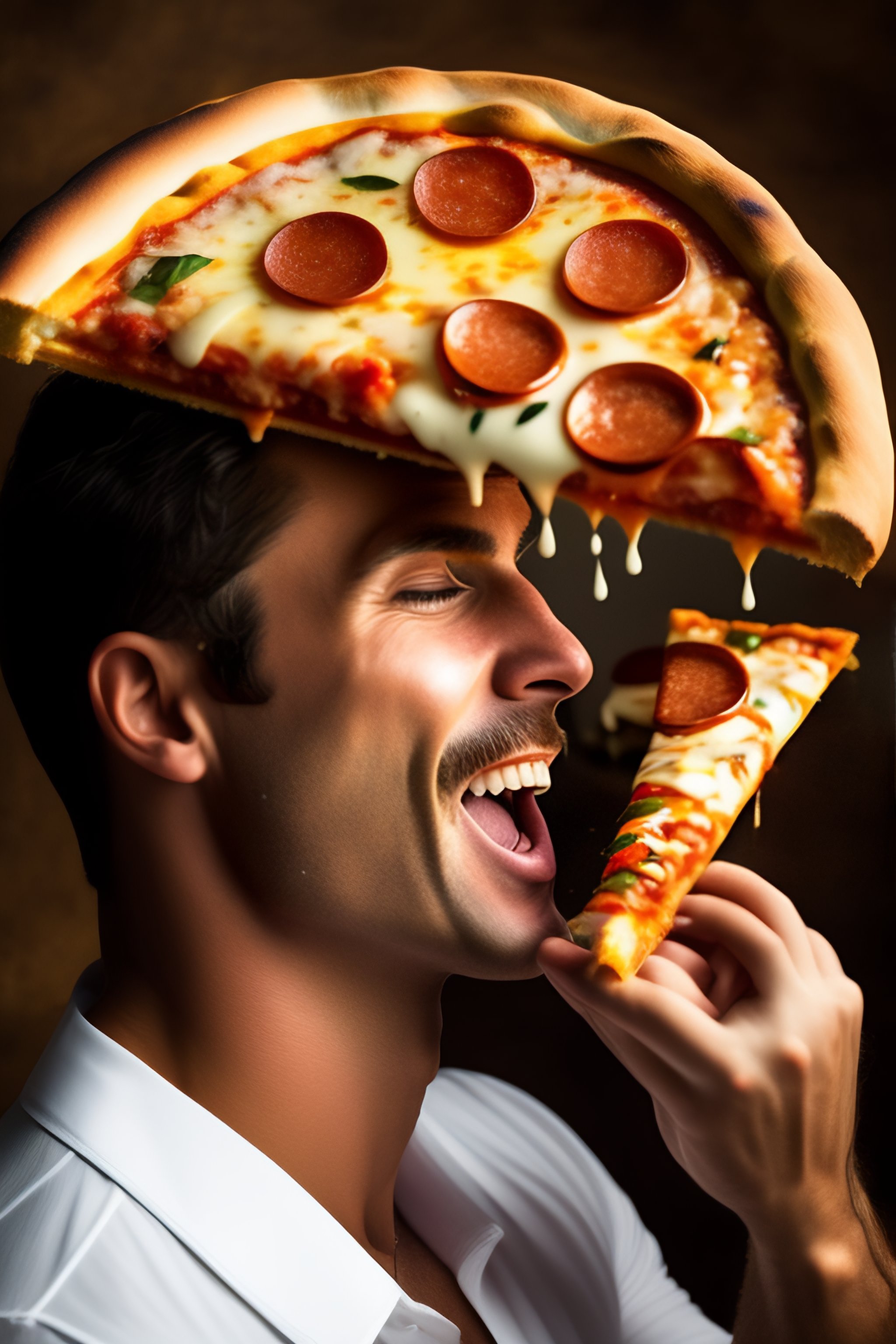 Lexica - Italian eating pizza