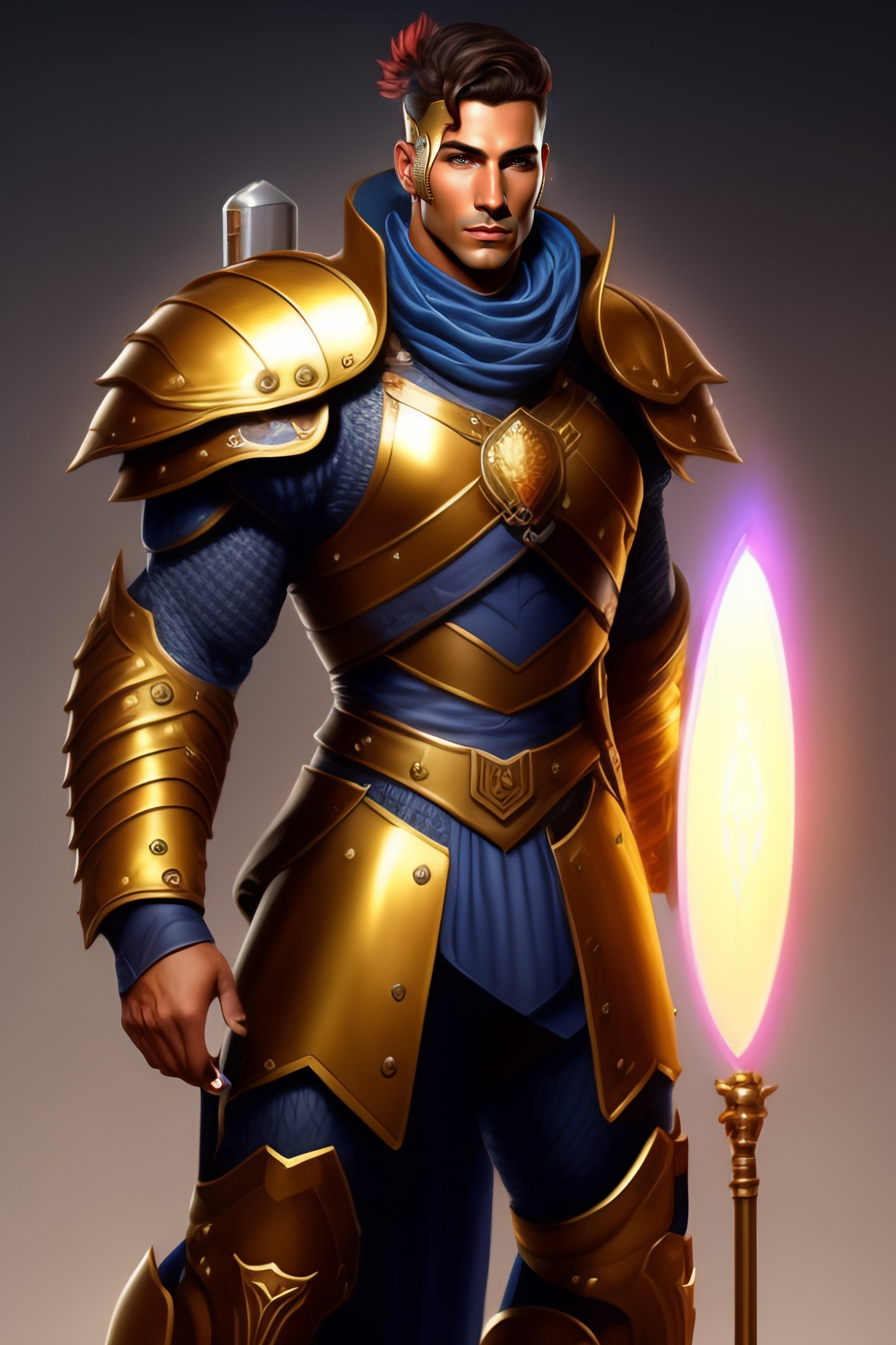 Lexica - Male Artillerist Artificer, with a robot shouder cannon ...