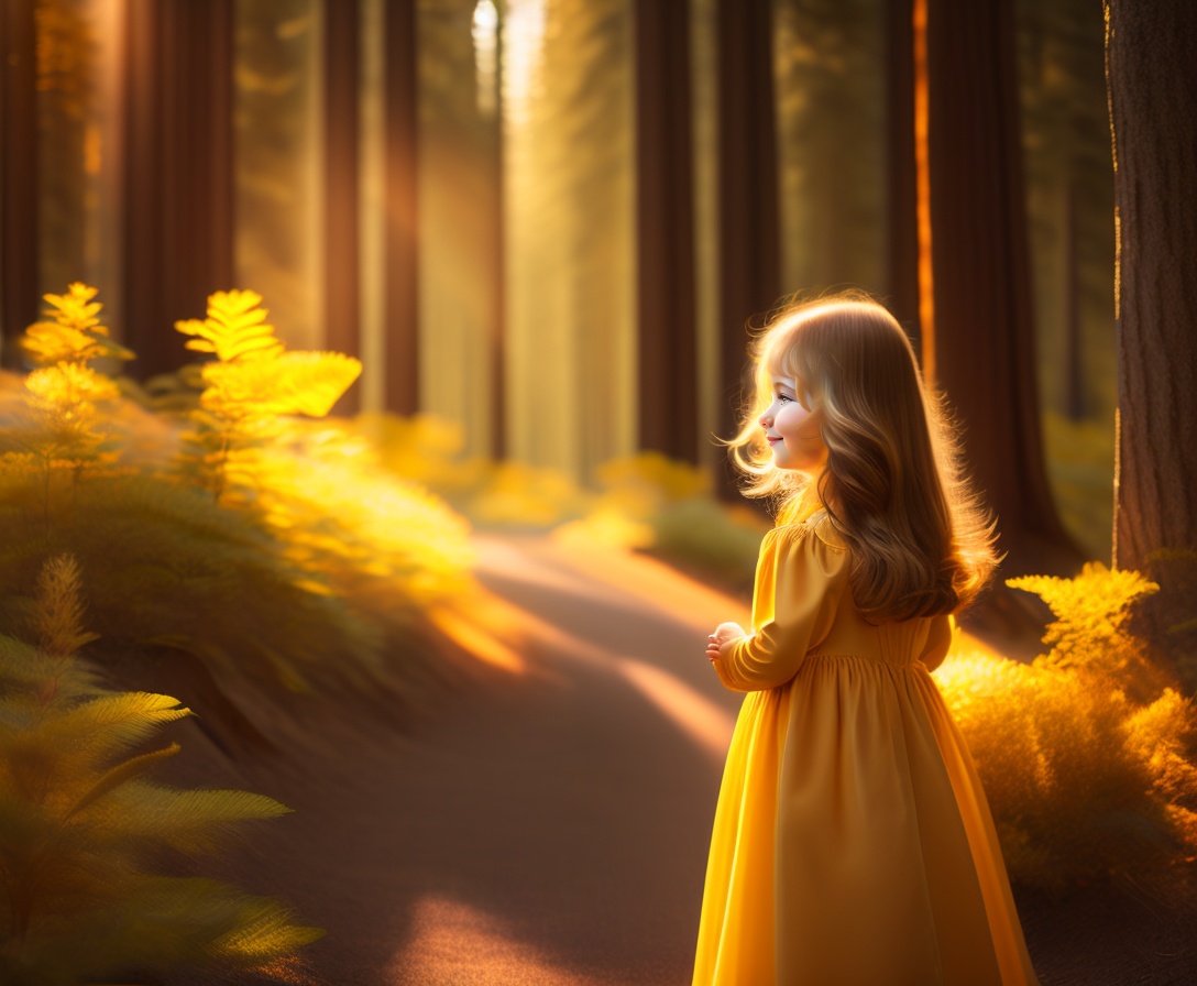 Lexica - One sunny morning, as golden rays of sunlight filtered through ...