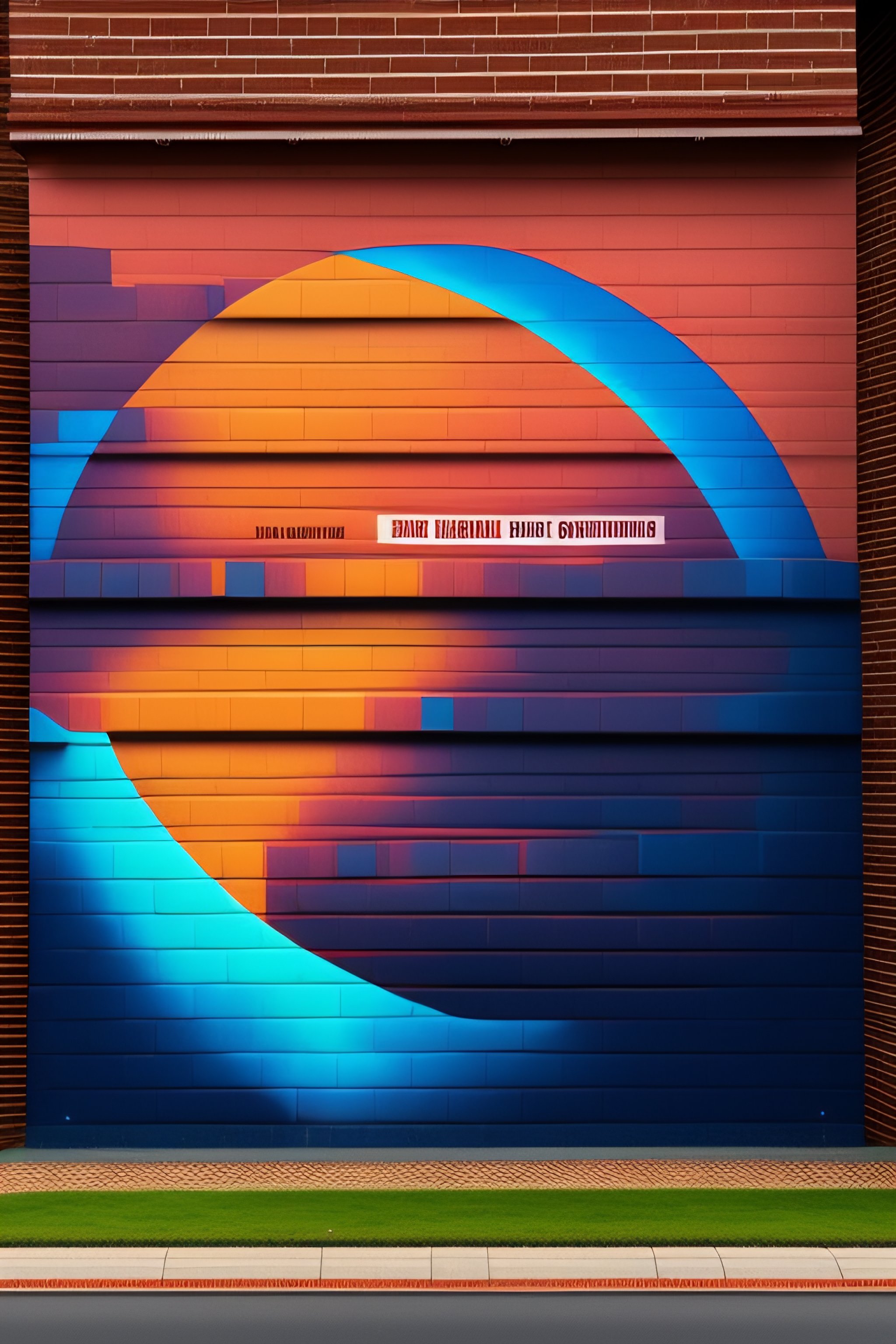 Lexica - Giant graffiti of the word Ophir on a brick wall