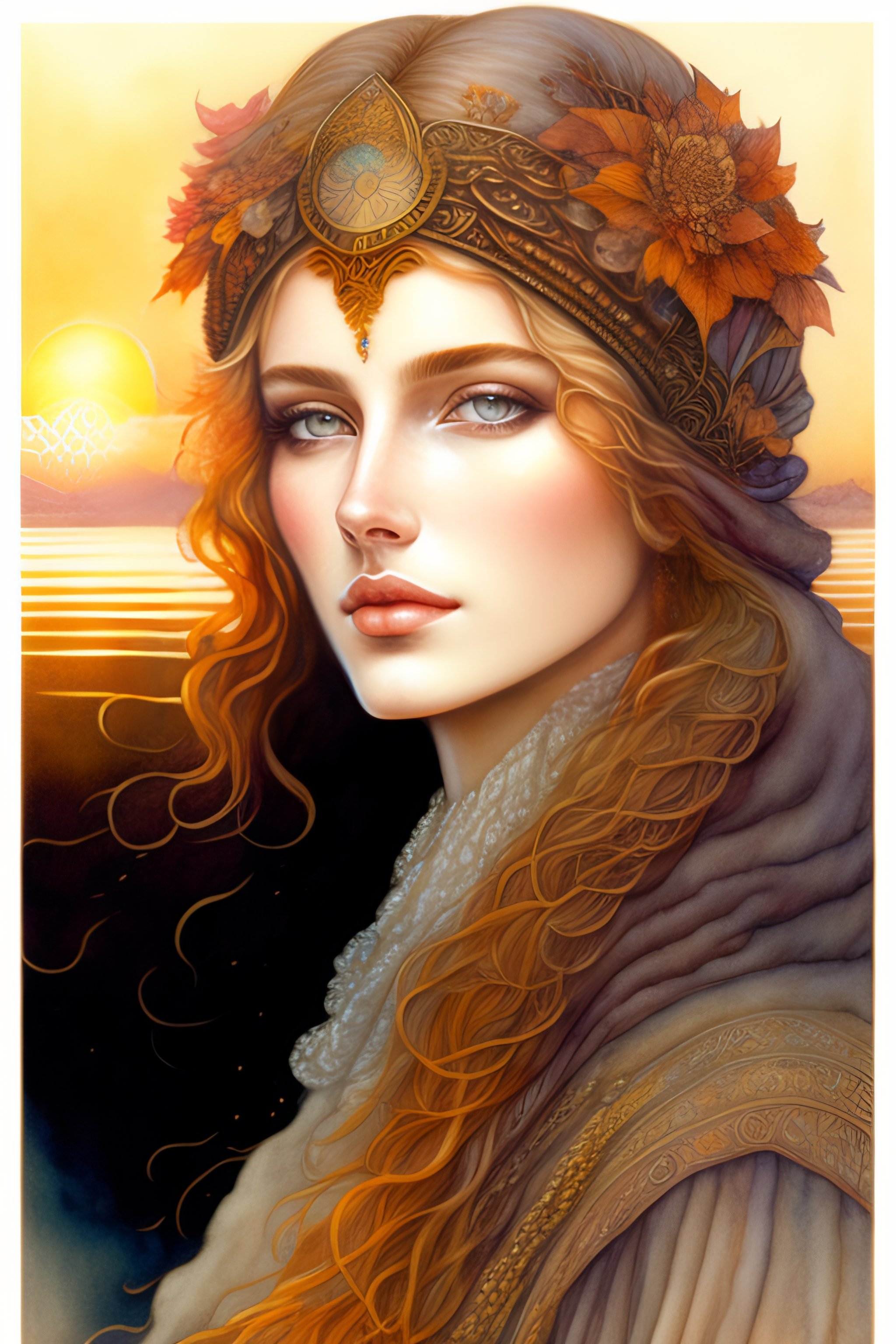 Lexica - Portrait of a pretty girl, messy blonde hair, full face ...