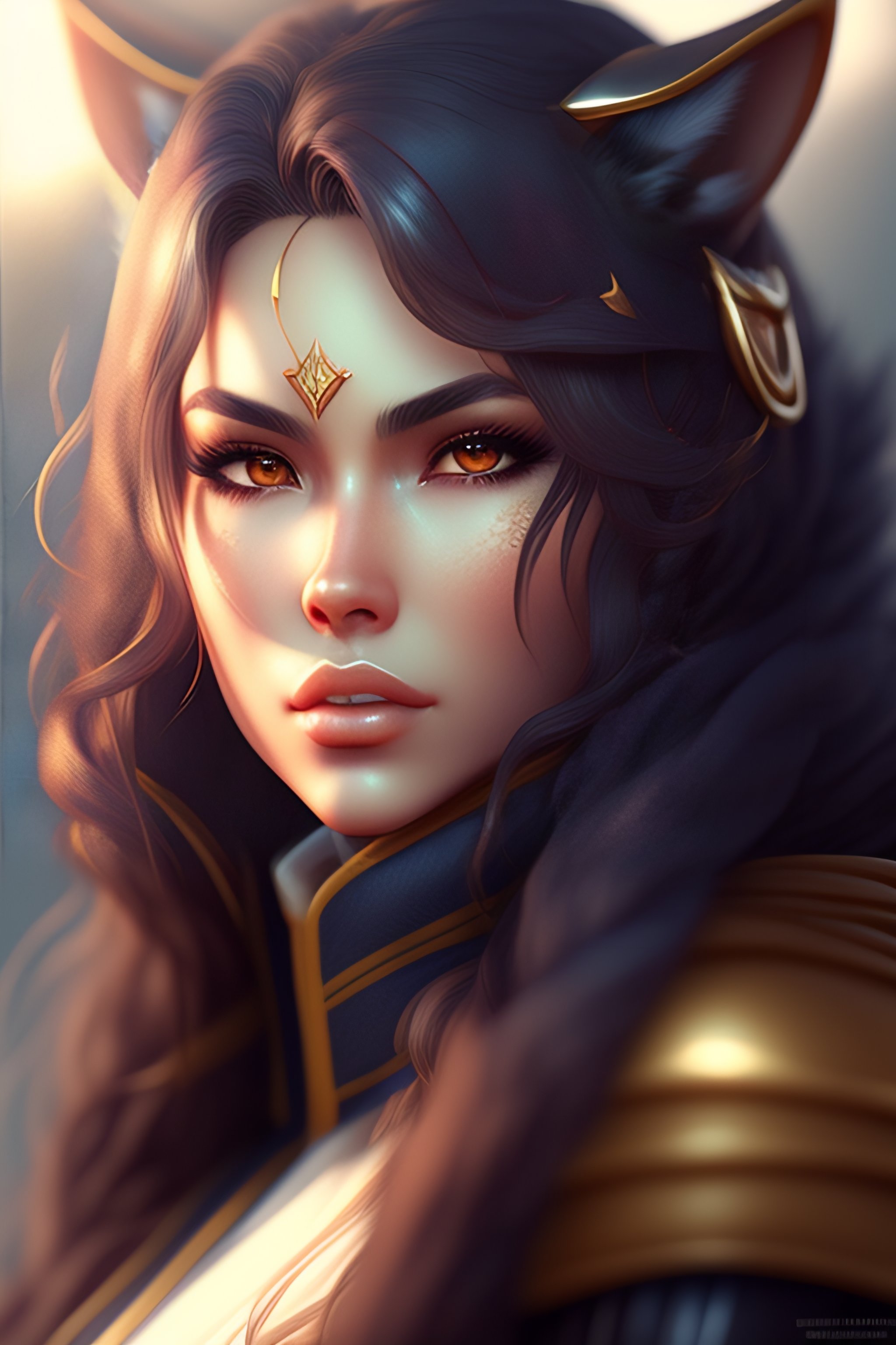 Lexica - Anthropomorphic Lone wolf, highly detailed, artgerm style ...