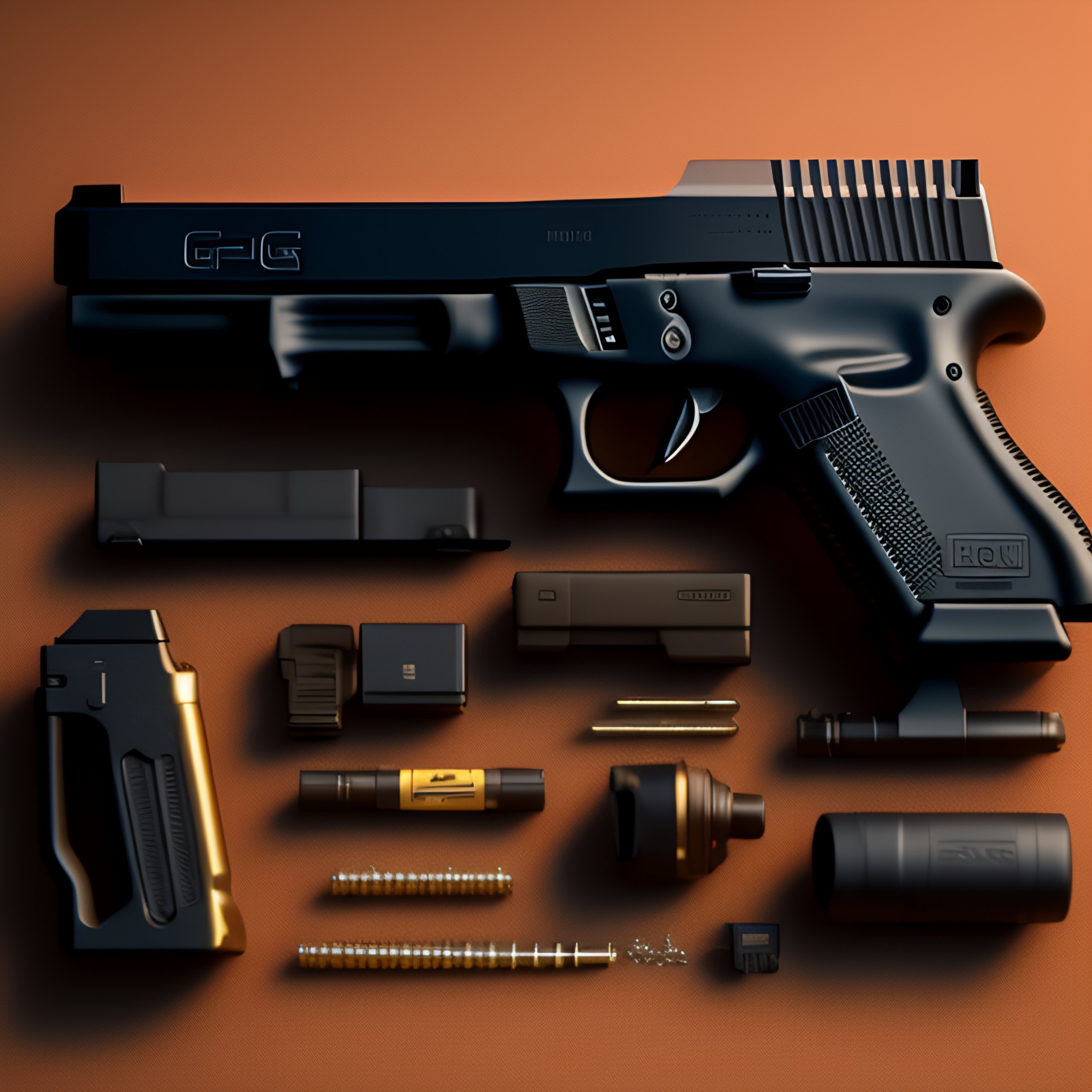 Lexica - Glock firearm, Costumes and props, Knolling, Knolling layout ...