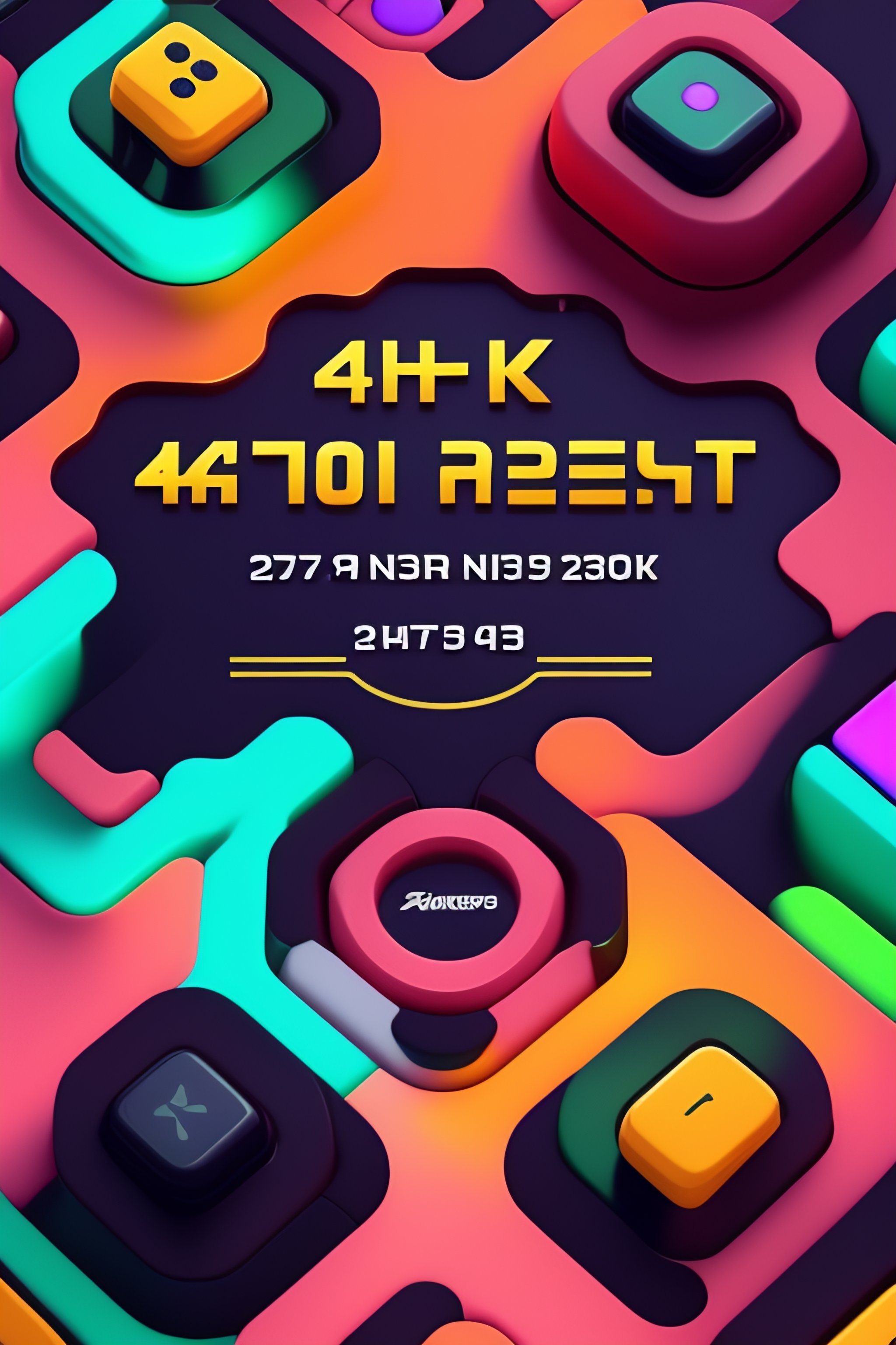 Lexica - A gaming pattern in 4K for twitch channel