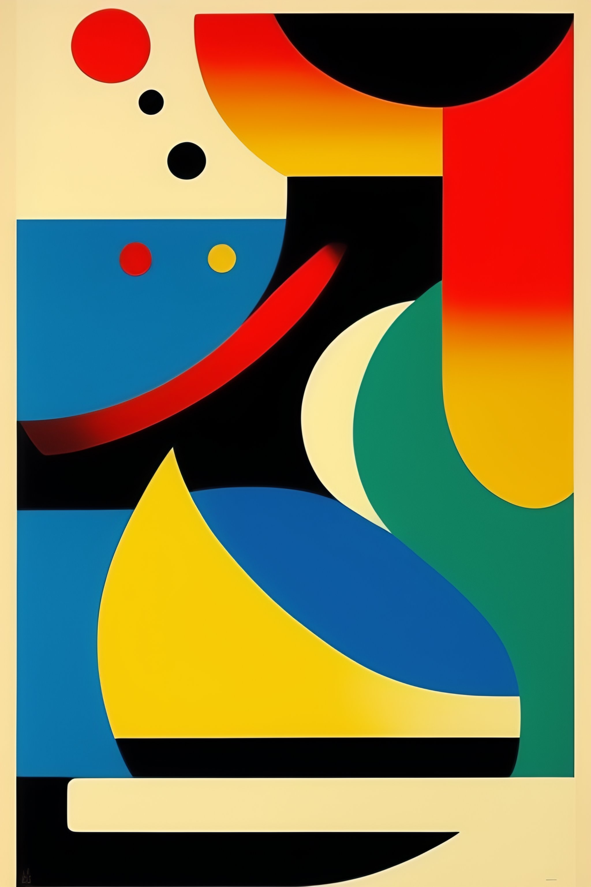 Lexica - Vintage japanese abstract poster by Joan Miro