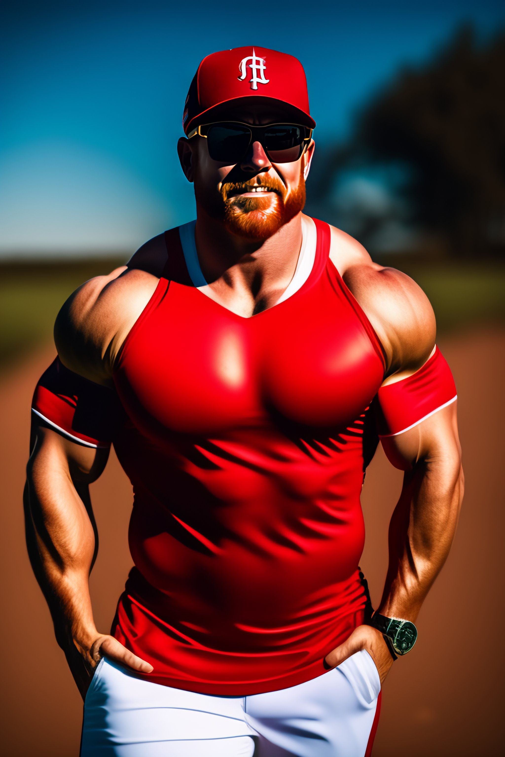 Lexica - Picture of a middle aged Caucasian man with red hair wearing ...