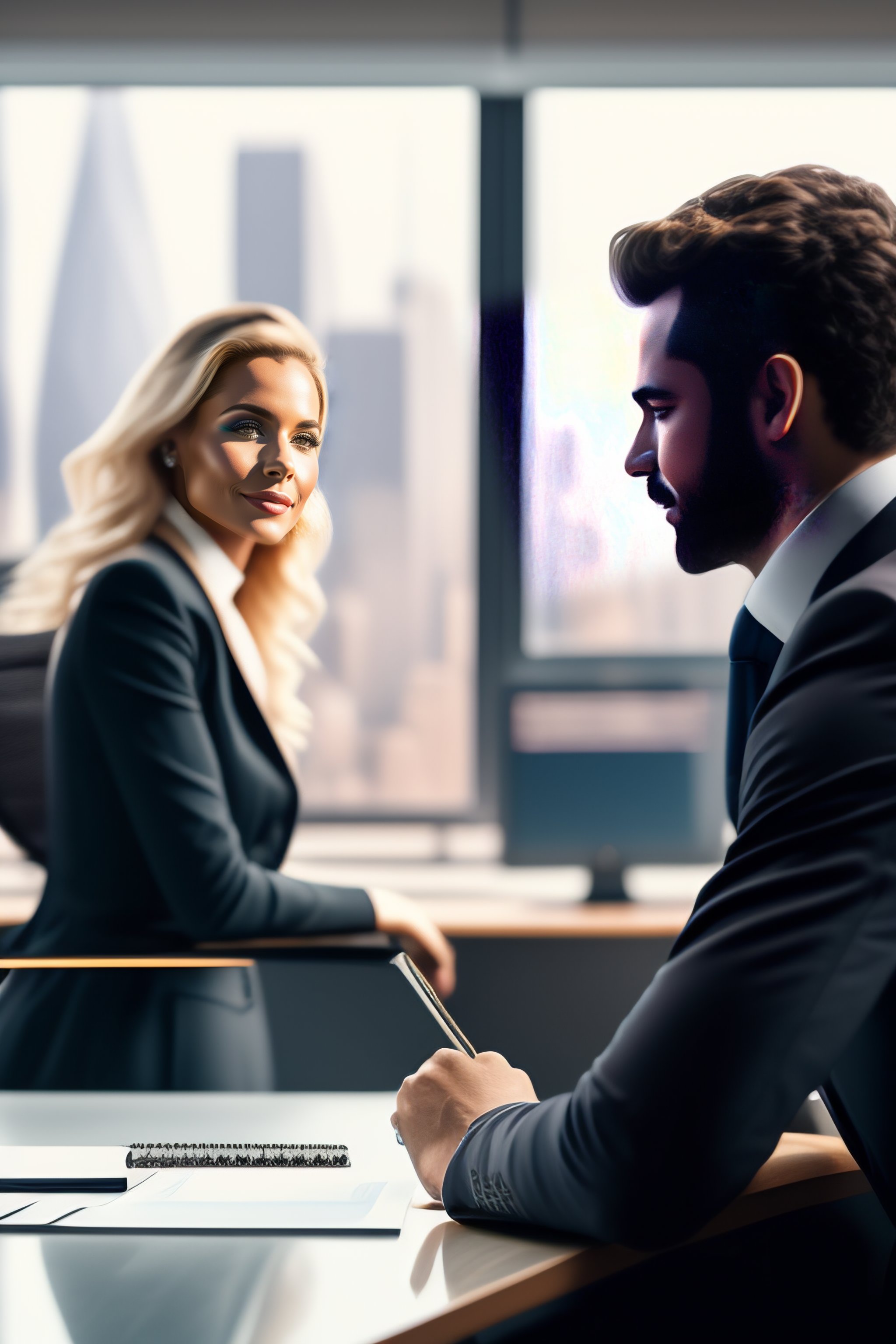 Lexica - Two people working in an office