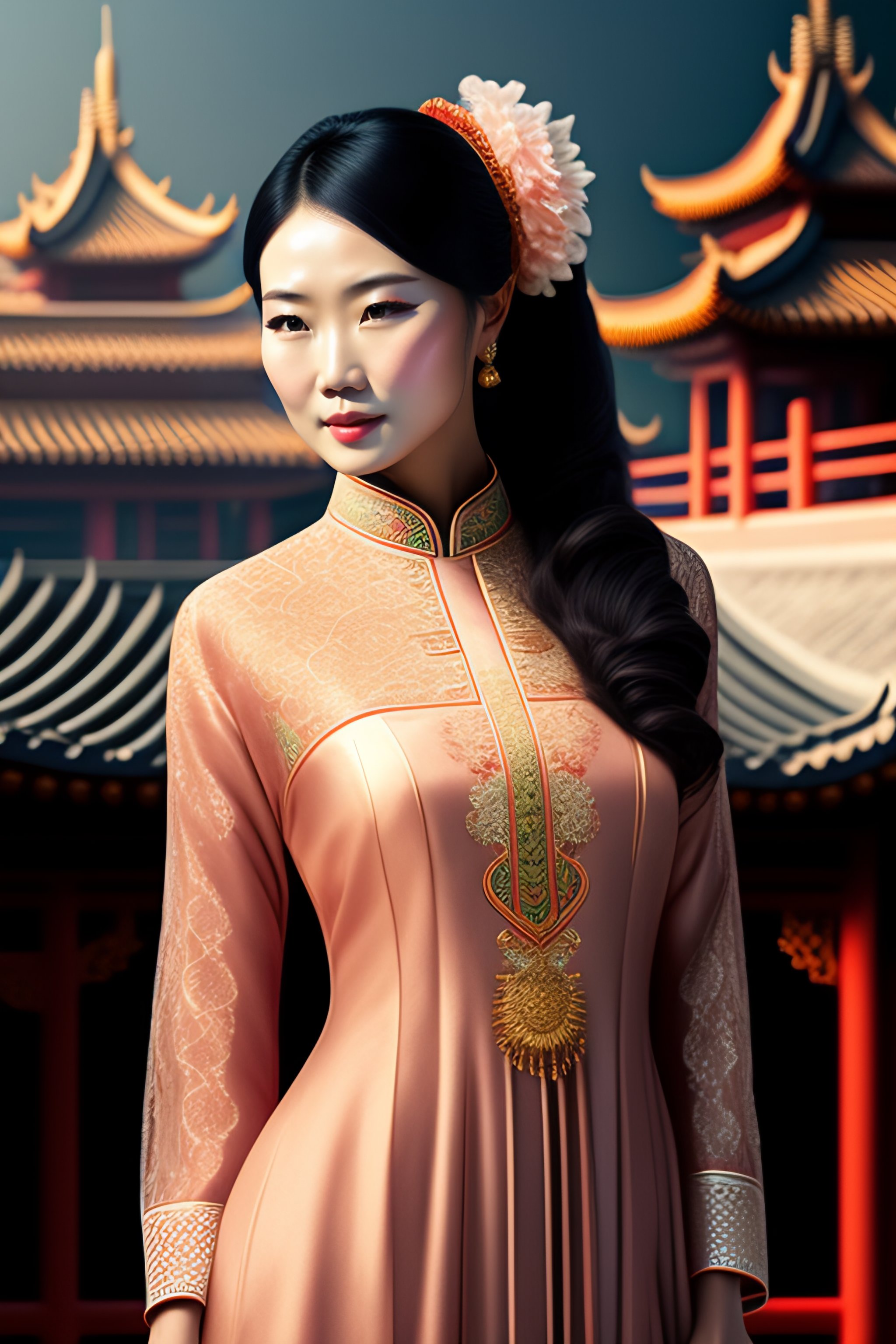 Lexica - Chinese woman lace