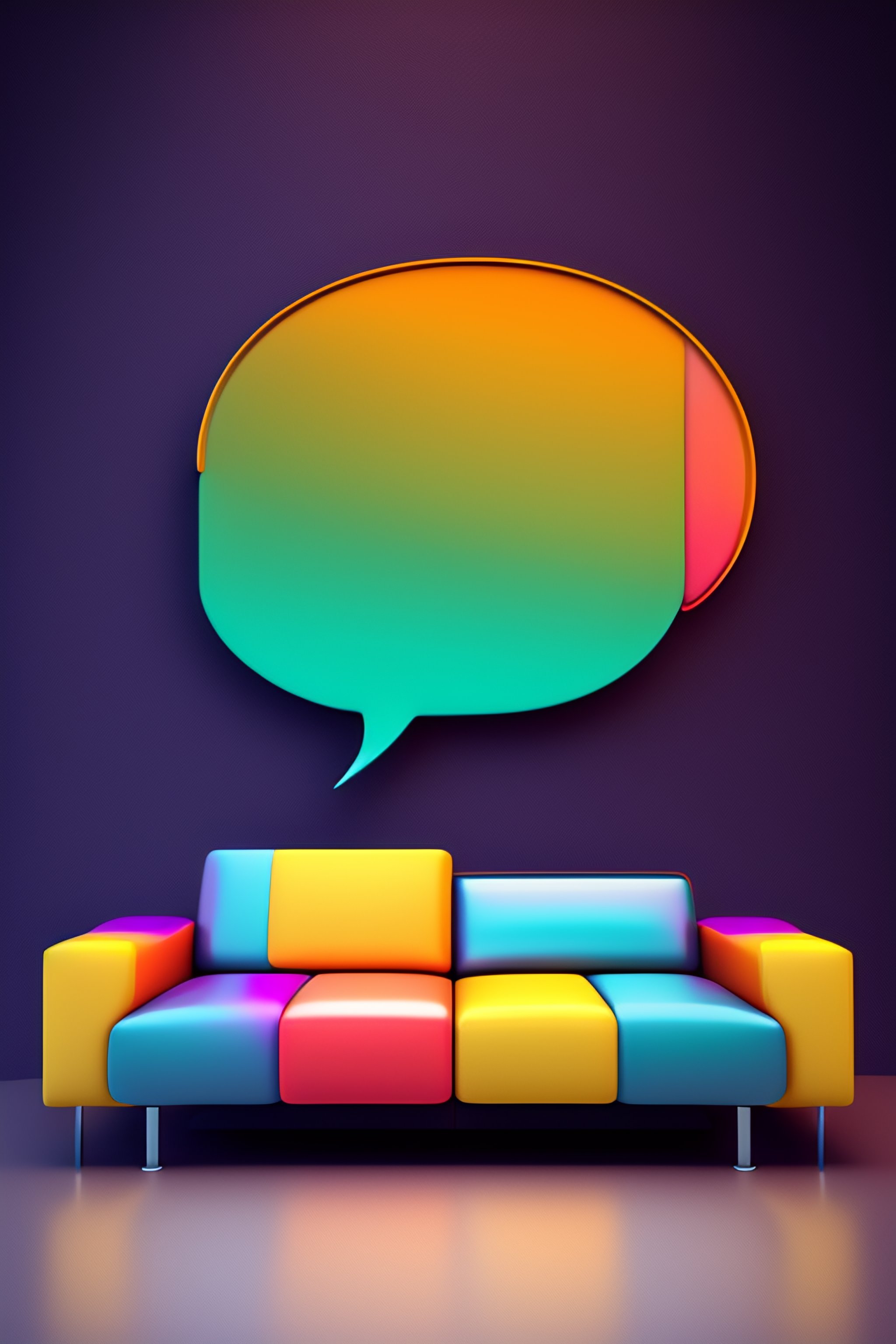 Lexica - Talk show, cinema 4d, speech bubble