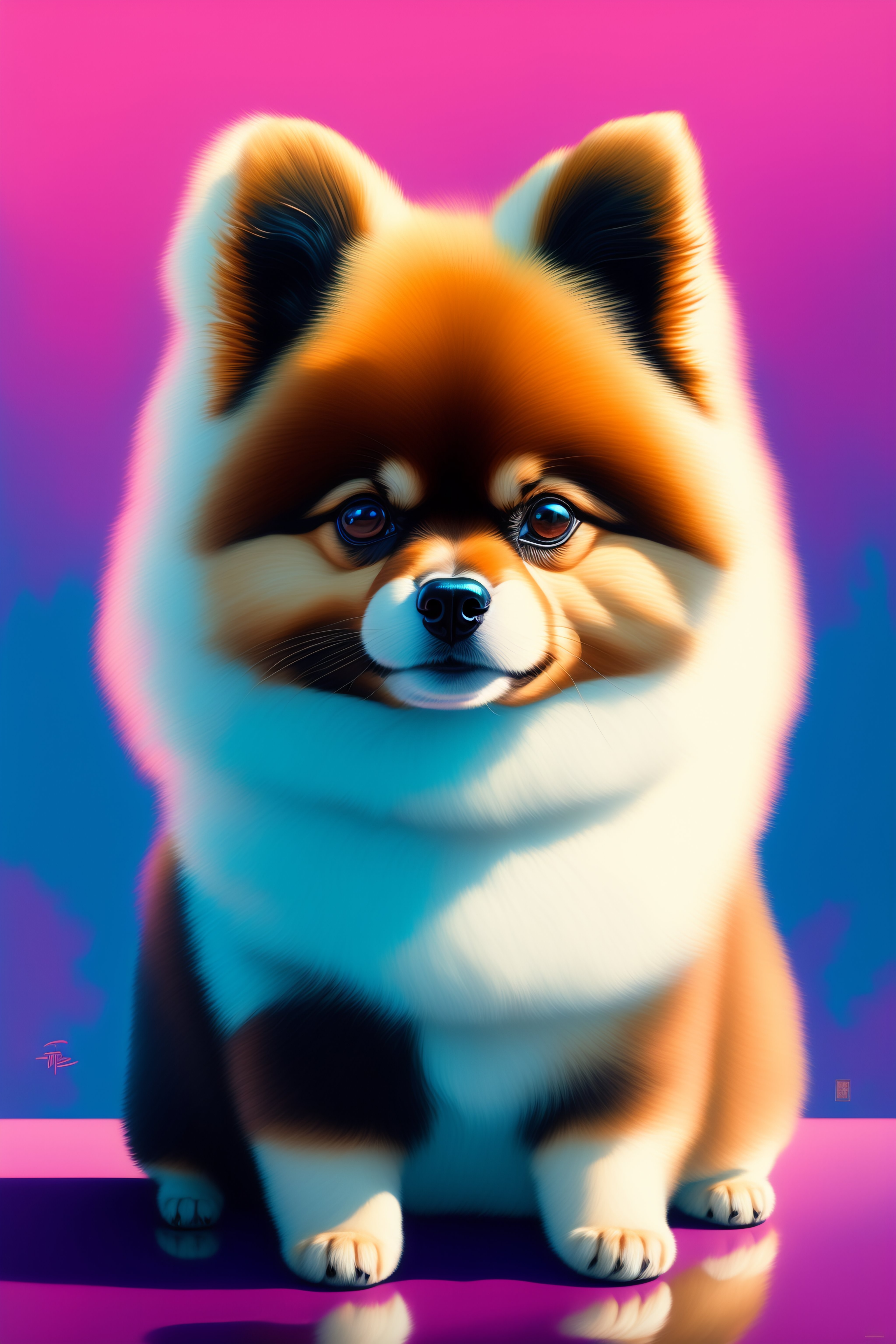 Lexica - A BEAUTIFUL Princess Pomeranian by Tristan Eaton, victo ngai ...