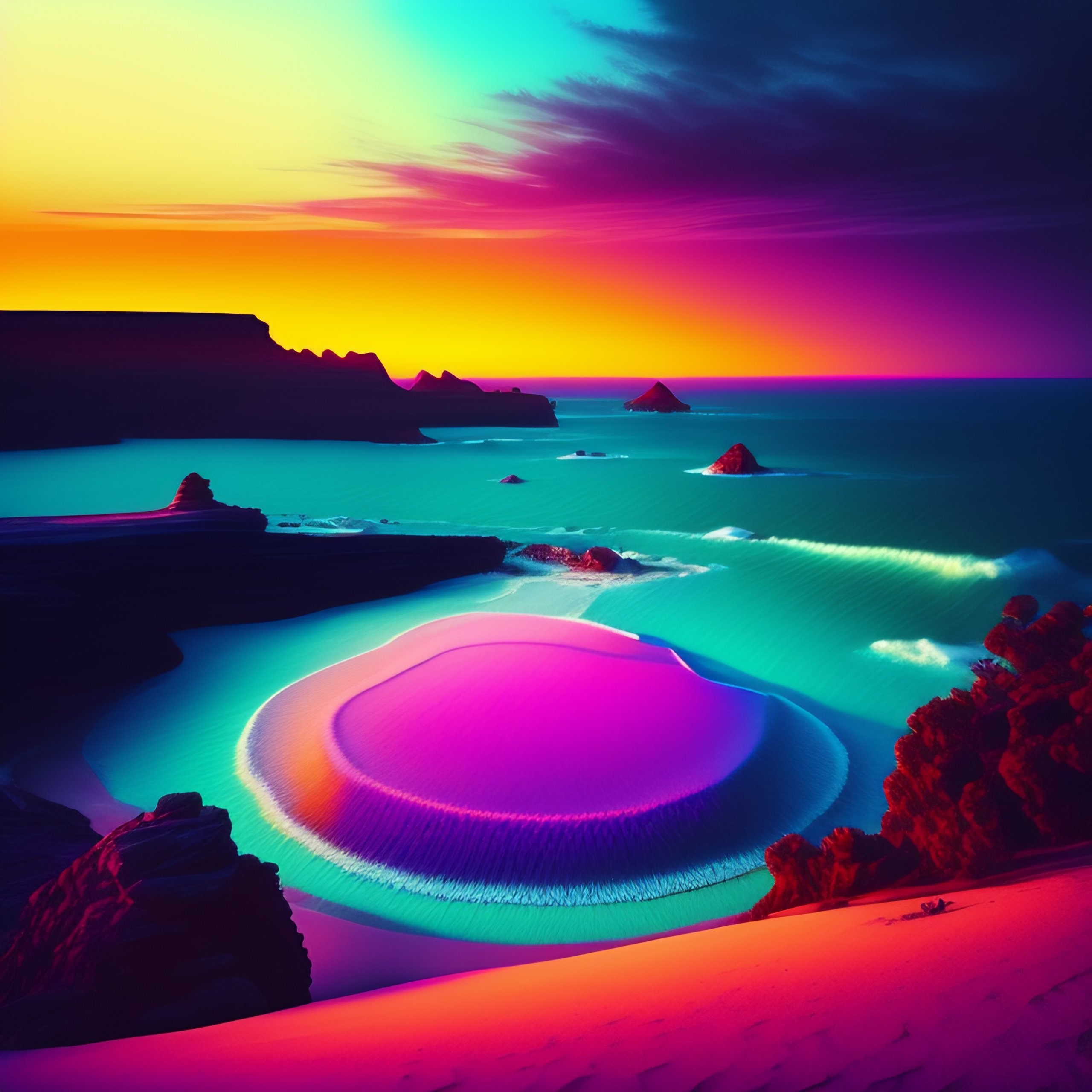 Lexica - 80s landscape photo, ET, goonies, retrowave, synthwave