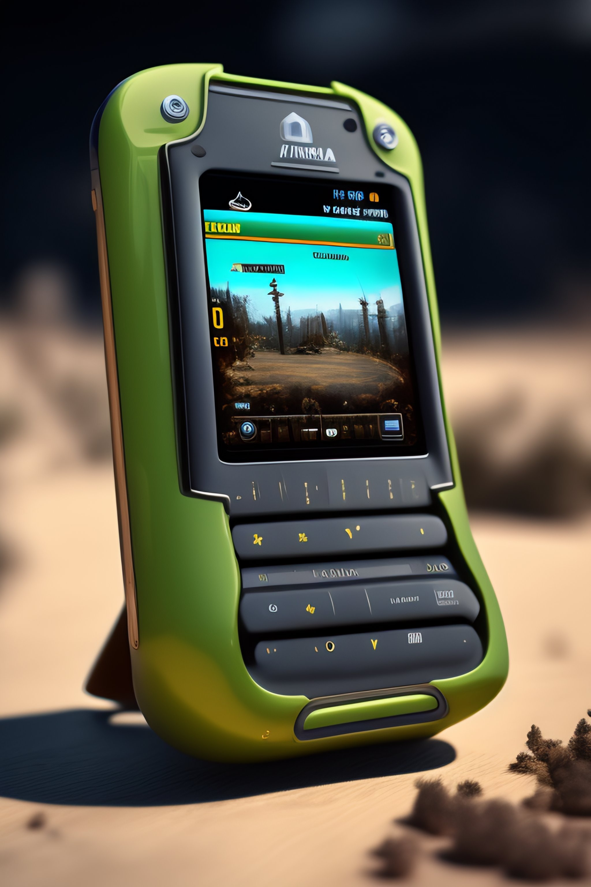 Lexica - An extremely complex Fallout 4 Mobile phone,Waste punk