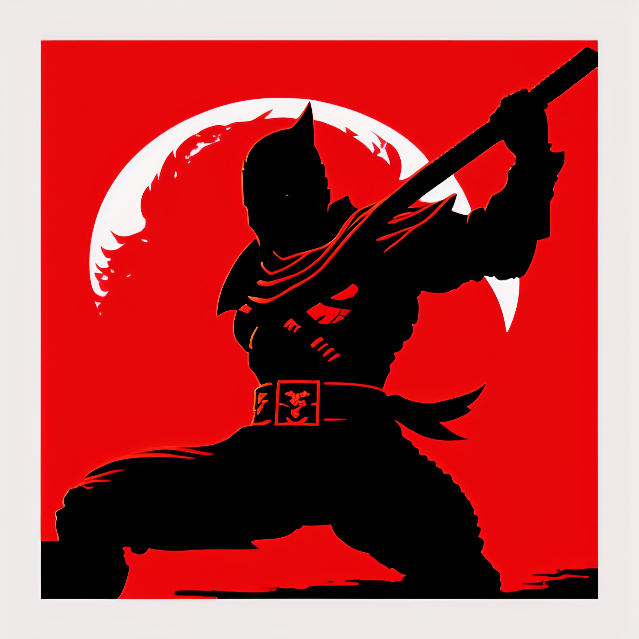 Lexica - Ninja gaiden red ninja 8-bit neon