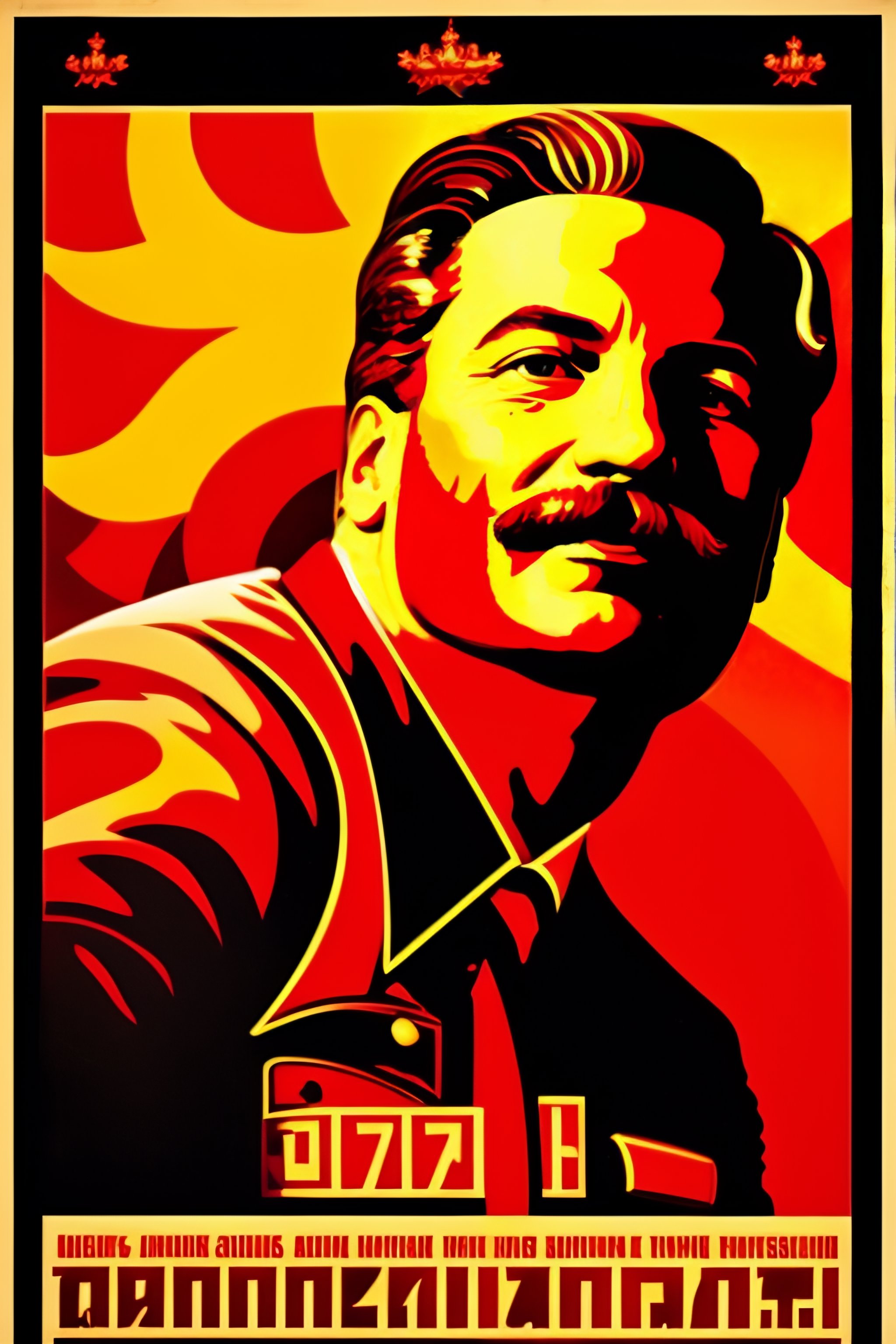 Lexica - Soviet style propaganda poster with Stalin and Lenin calls to ...