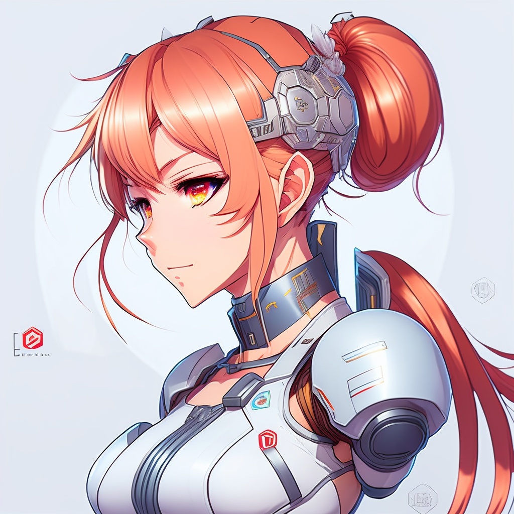 Lexica - Cyborg line art, pixiv fanbox, 4k