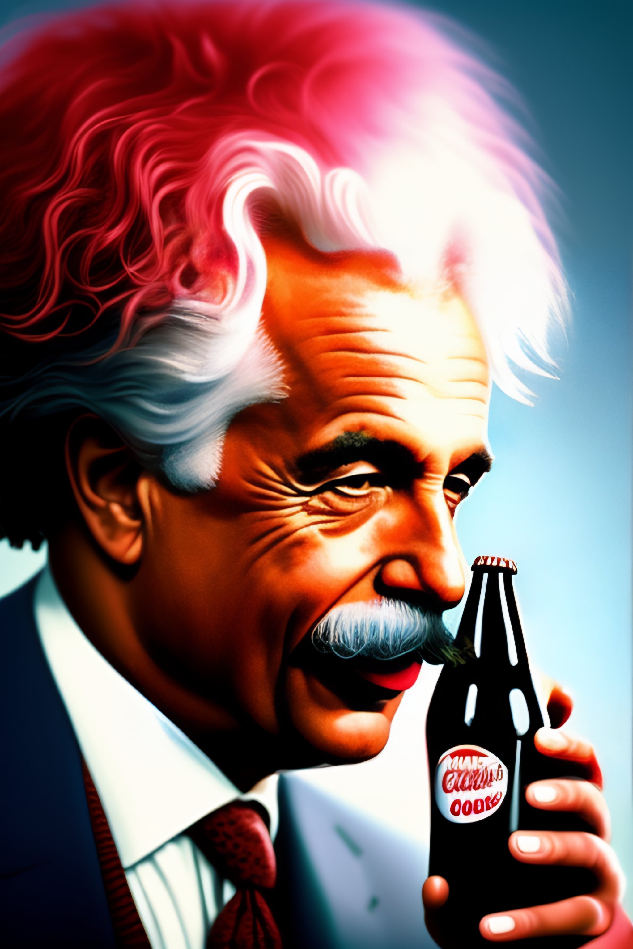 Lexica - Portrait of einstein snorting coke