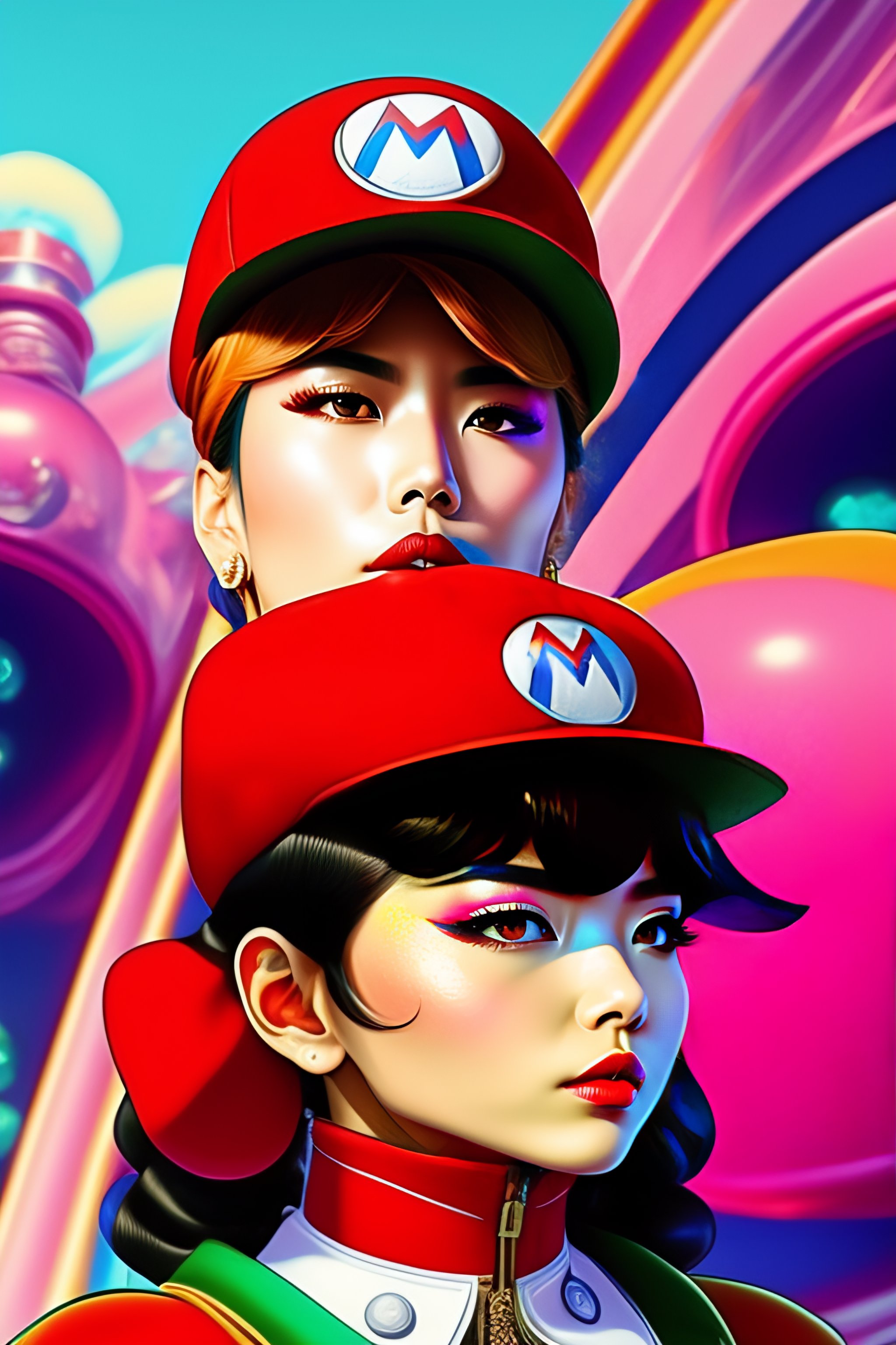 Lexica - Super Mario haute couture in the style of 90's vintage anime ...