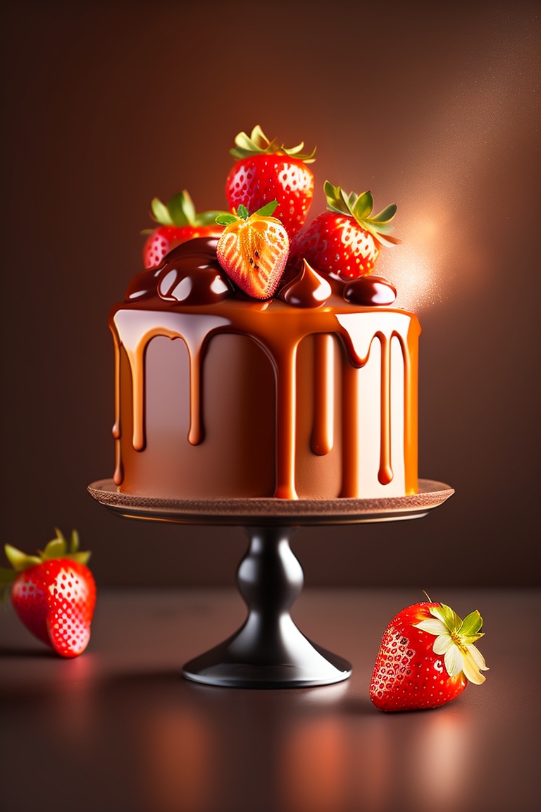 Lexica - The most delicious chocolate dessert in the world, caramel ...