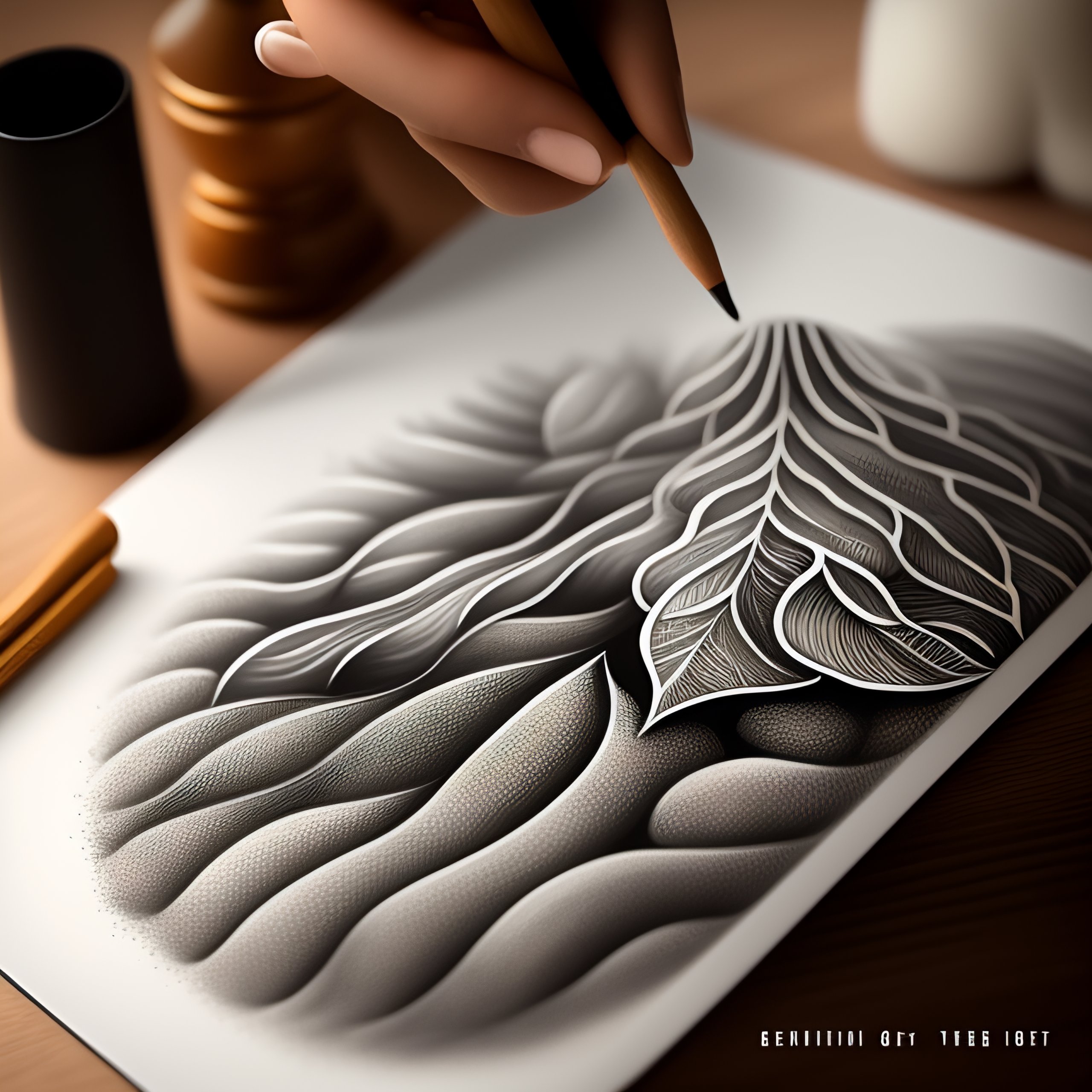 Lexica - Gentle giant hand drawing