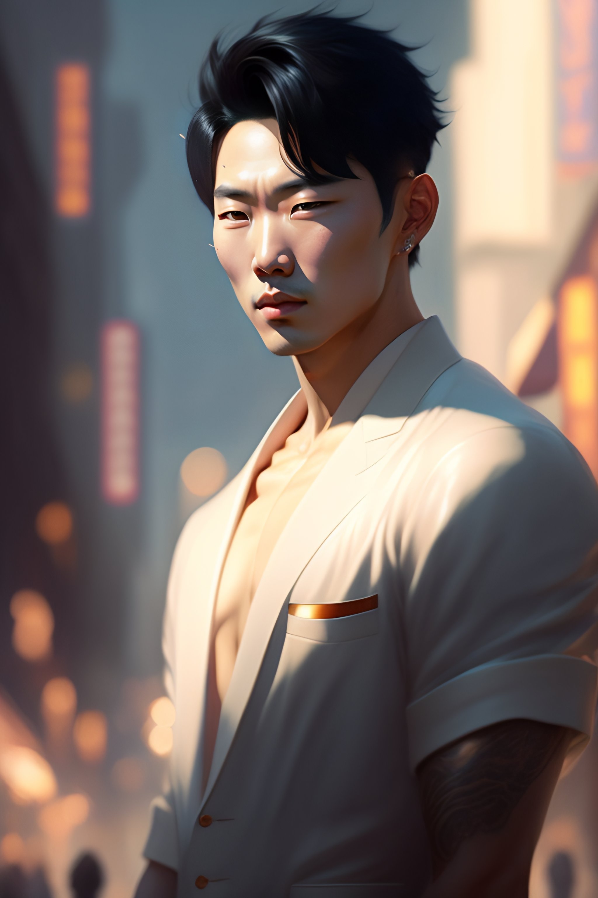 Lexica - Photo of Park Hyung Suk Lookism, by greg rutkowski, gil ...